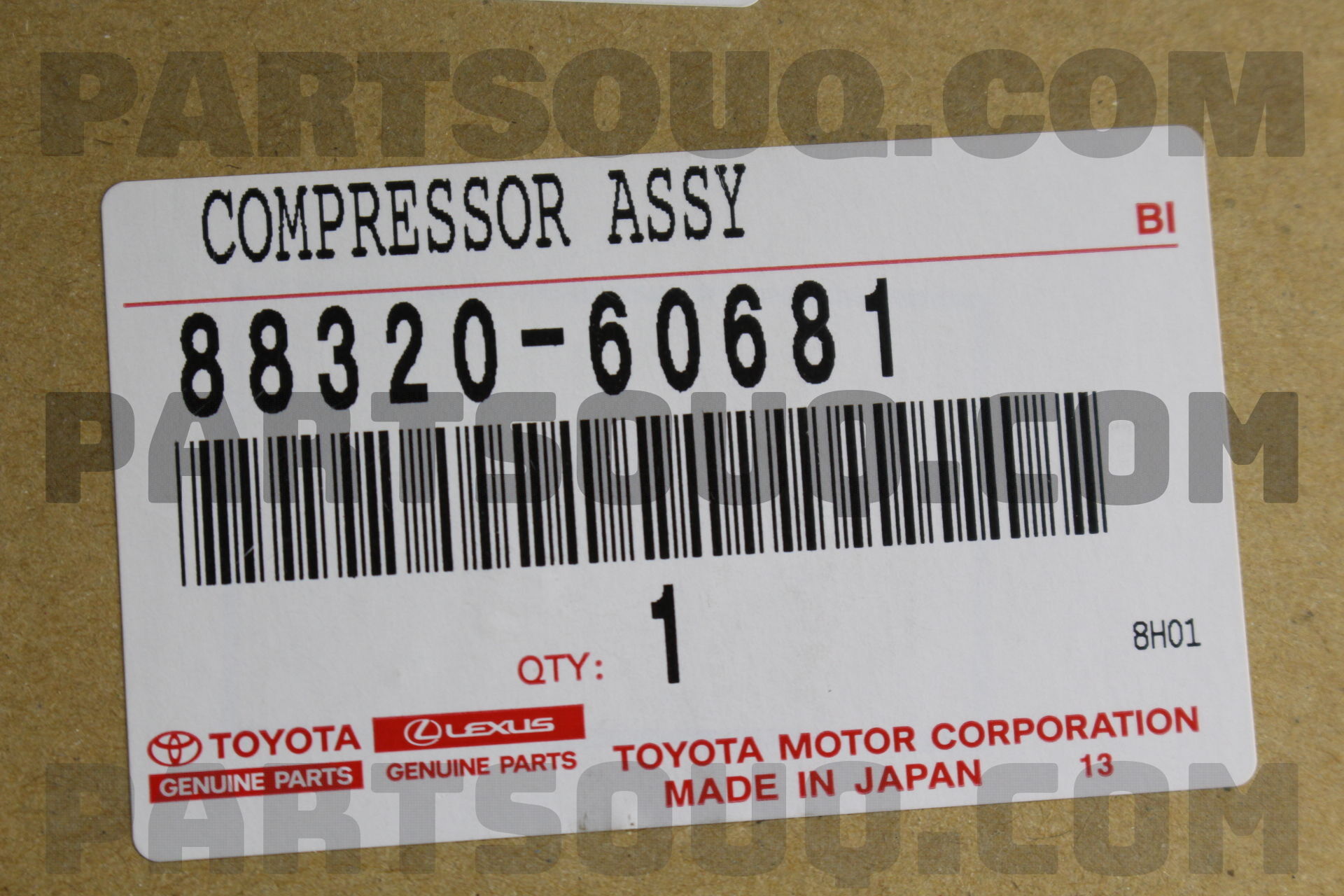 COMPRESSOR ASSY, COOLER 8832060681 | Toyota Parts | PartSouq