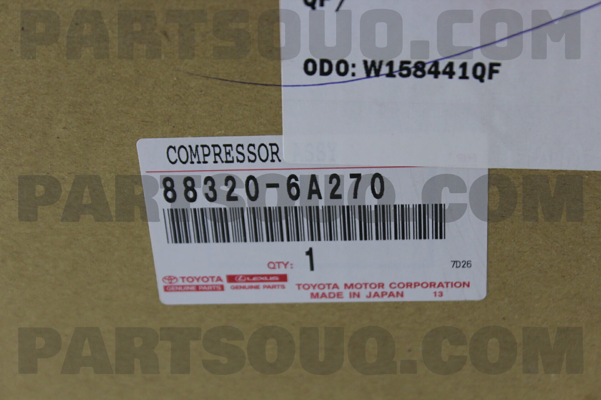 COMPRESSOR ASSY, COOLER 883206A270 | Toyota Parts | PartSouq