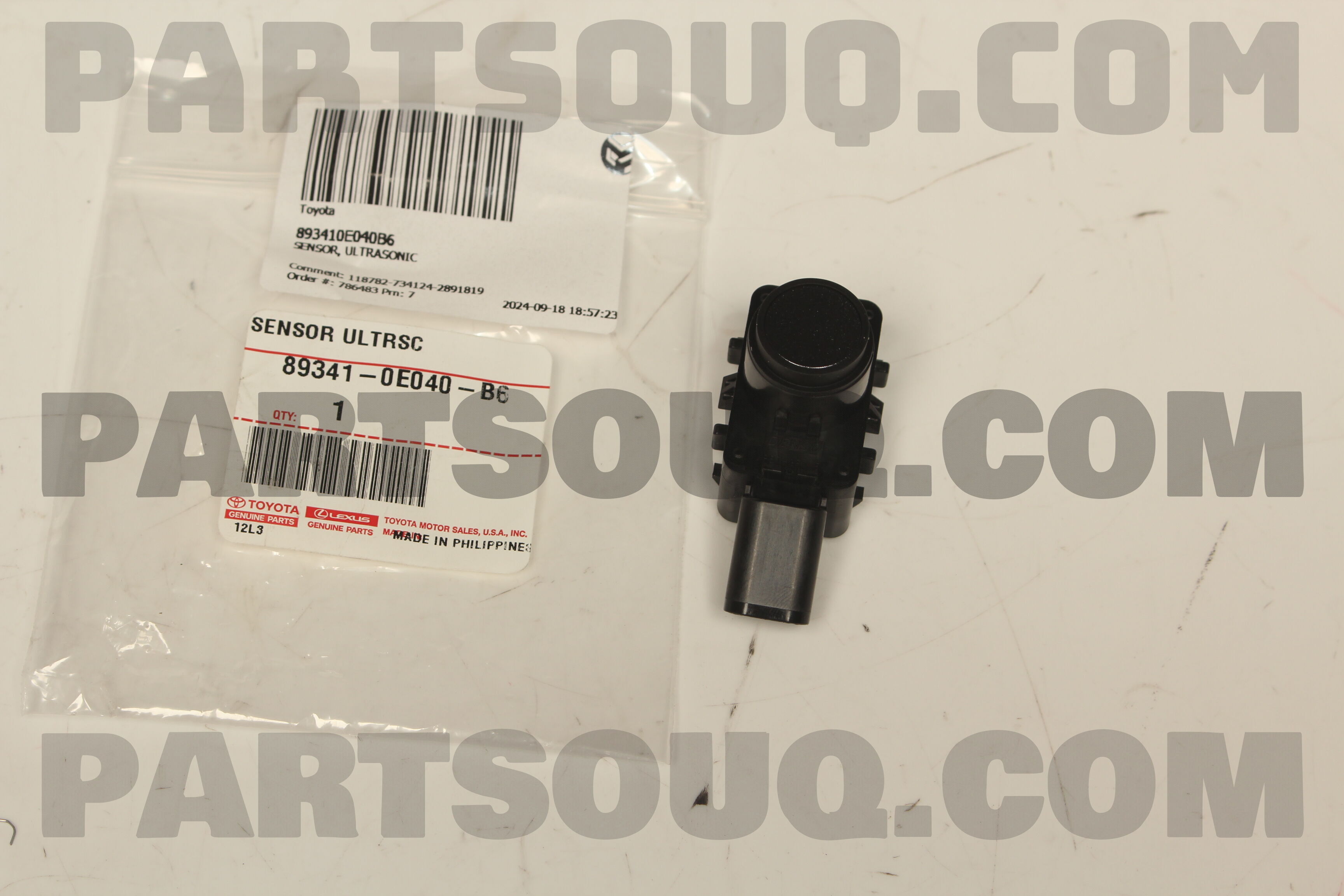 SENSOR, ULTRASONIC 893410E040B6 | Toyota Parts | PartSouq