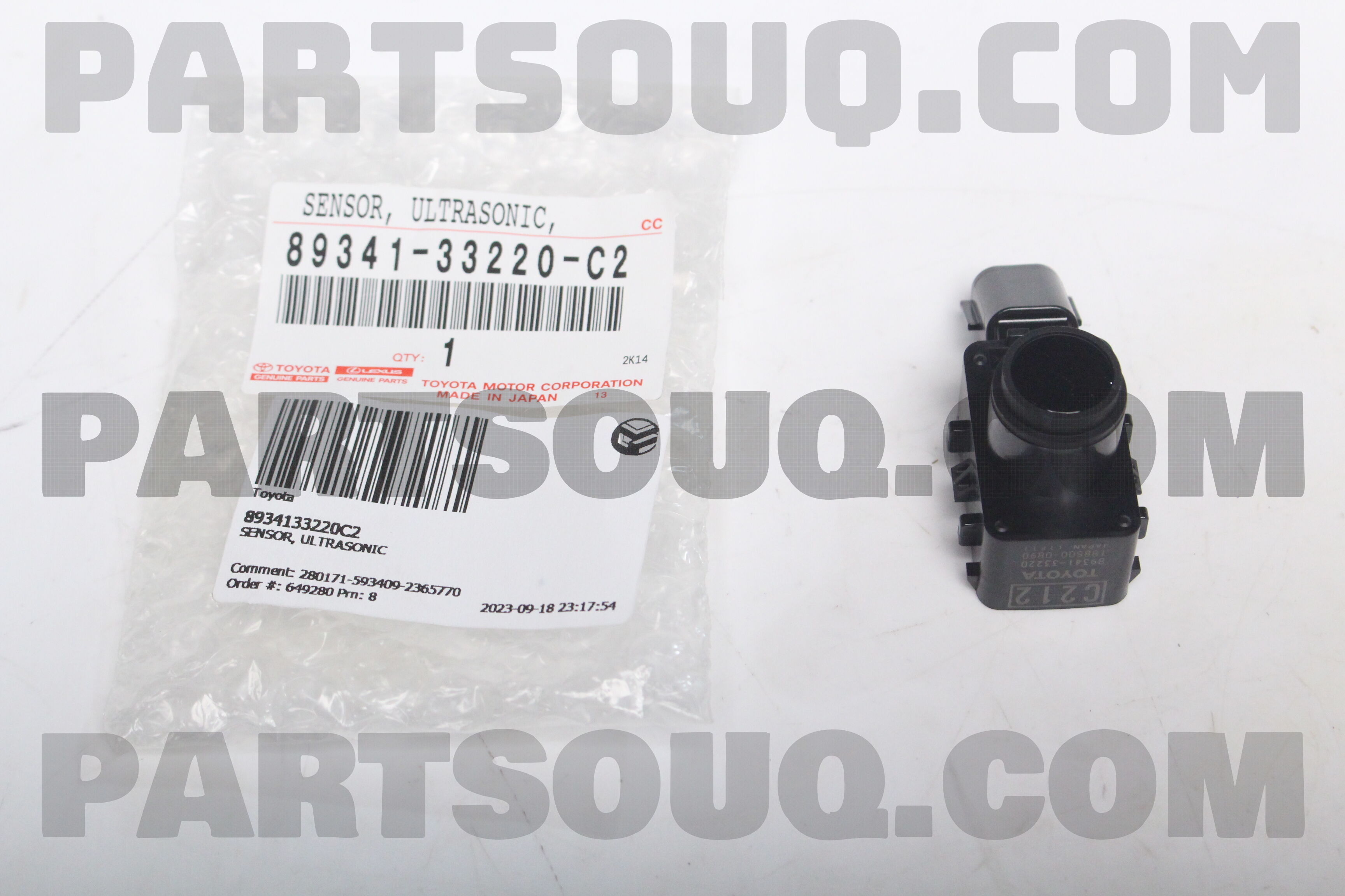 SENSOR, ULTRASONIC 8934133220C2 | Toyota Parts | PartSouq