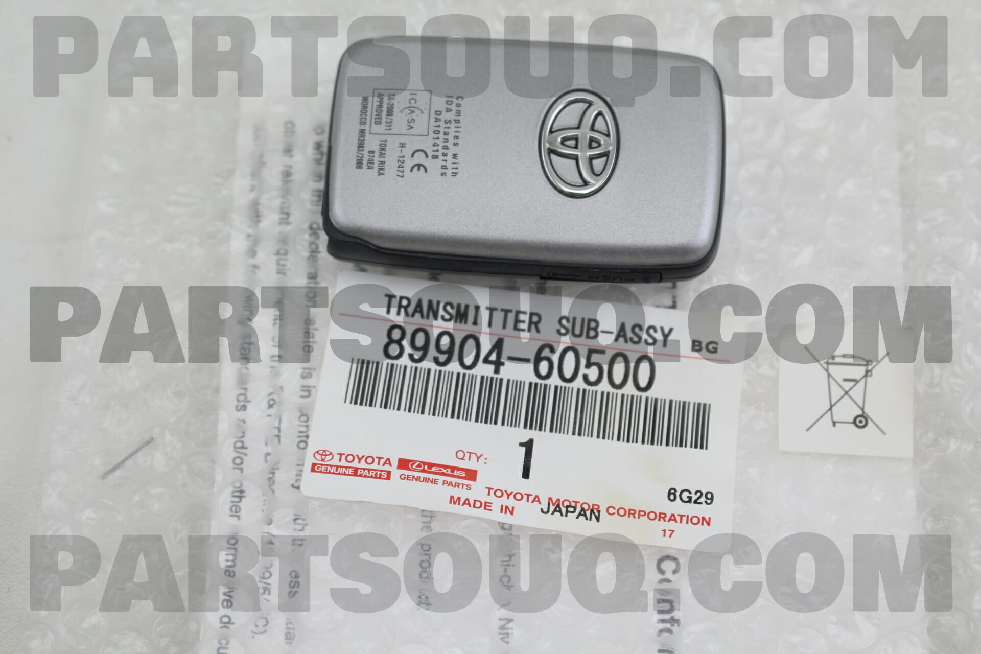 TRANSMITTER SUB-ASSY, ELECTRICAL KEY 8990460500 | Toyota Parts | PartSouq
