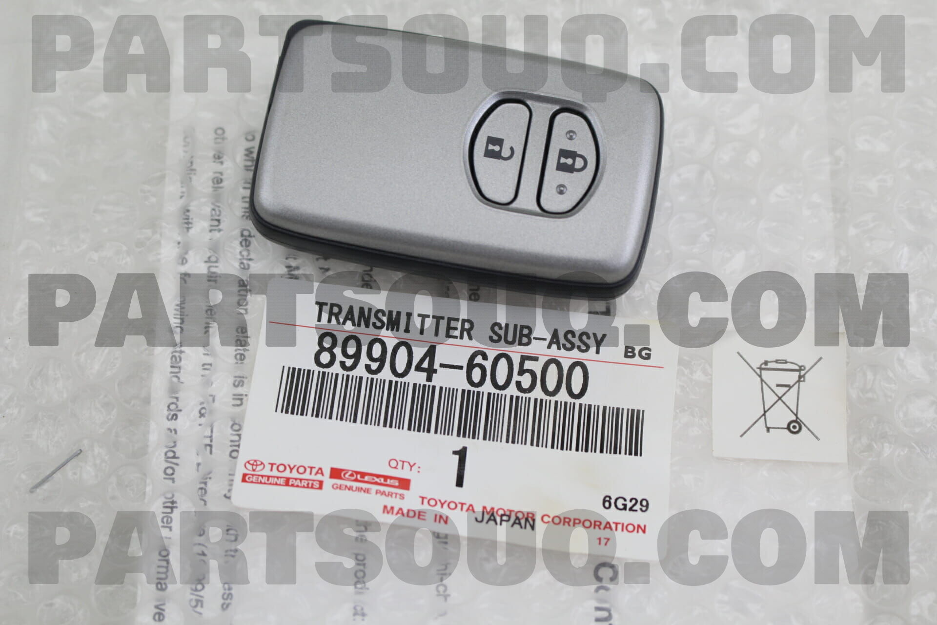TRANSMITTER SUB-ASSY, ELECTRICAL KEY 8990460500 | Toyota Parts | PartSouq