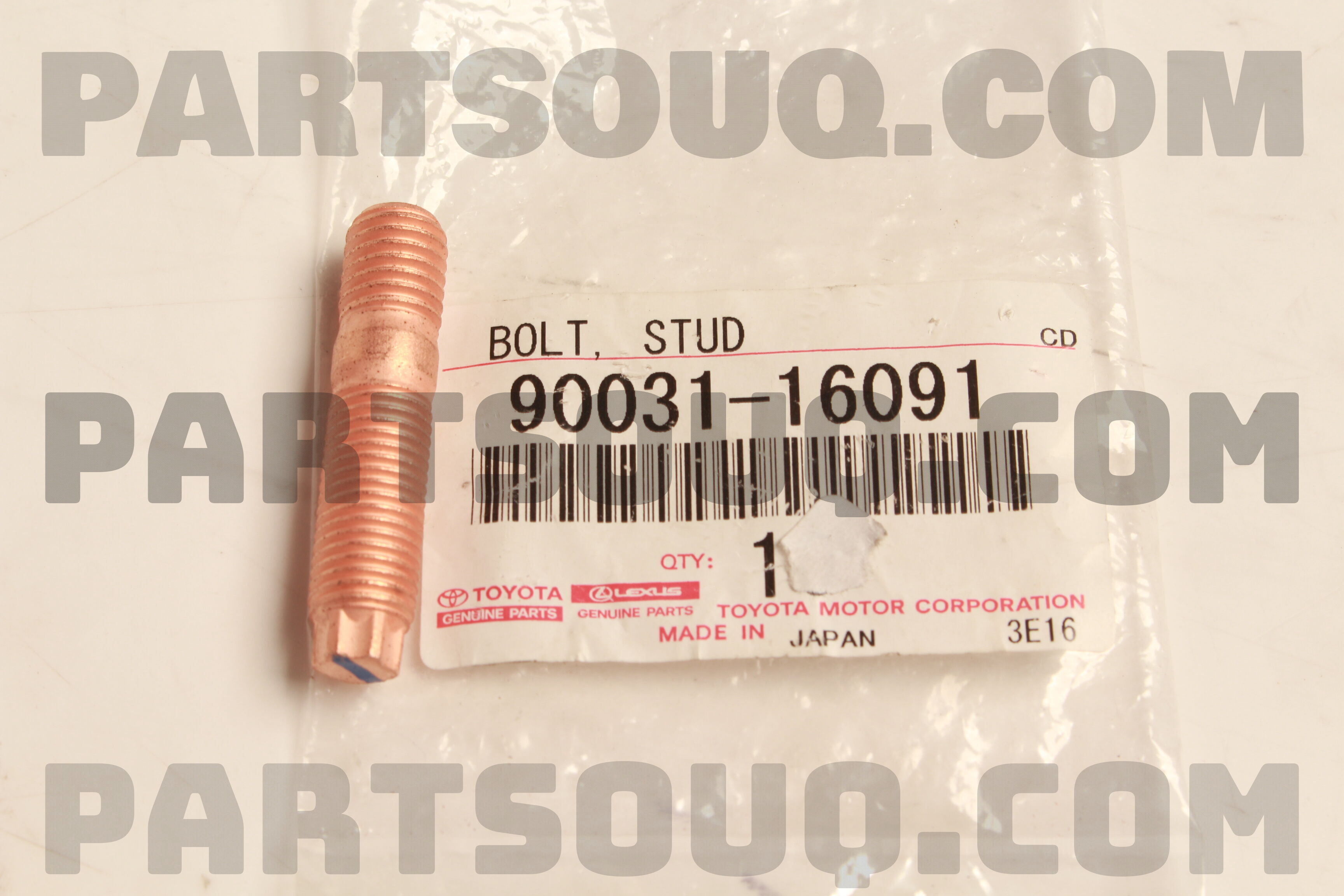BOLT, STUD(FOR MANIFOLD TO EXHAUST PIPE) 9003116091 | Toyota Parts ...