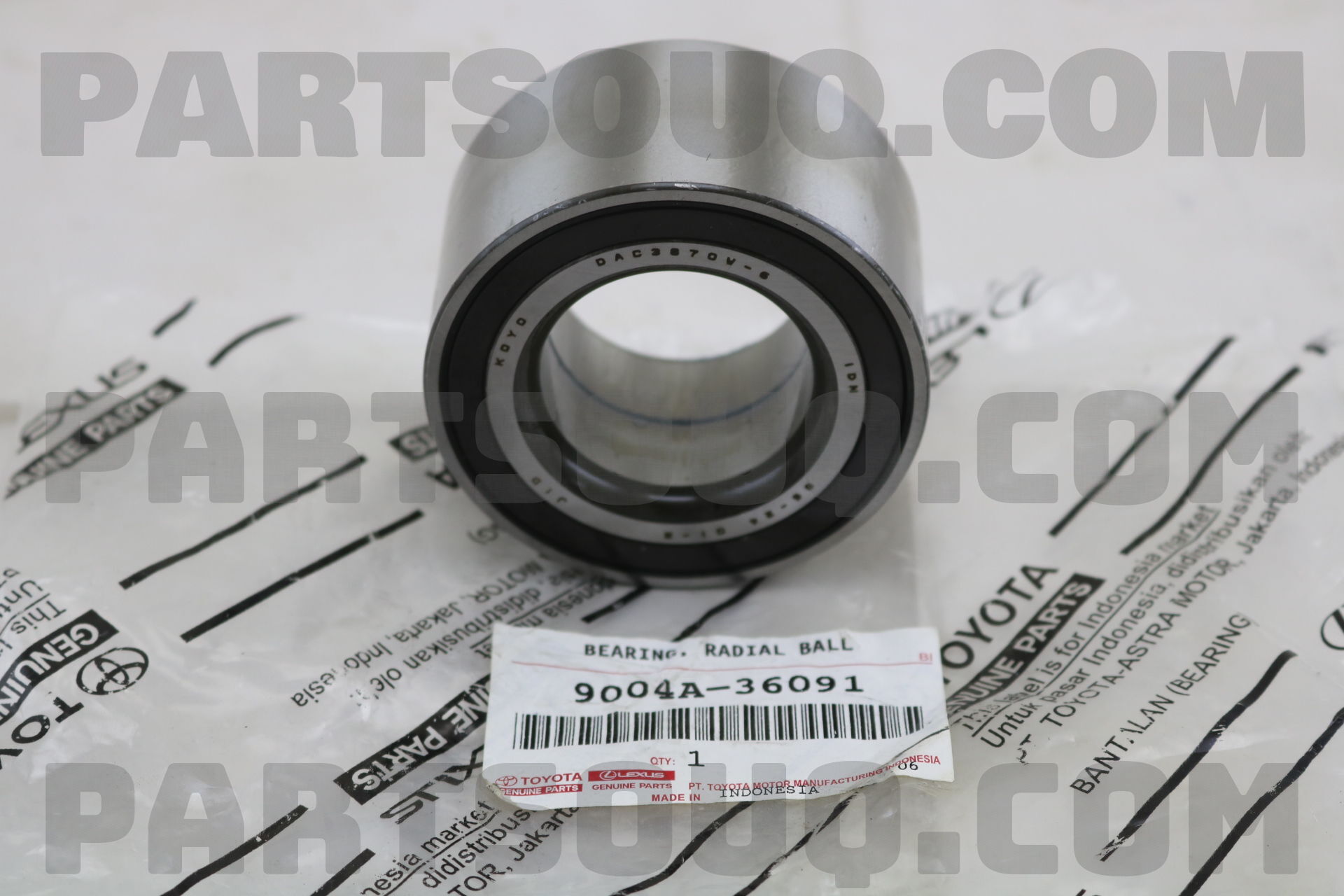 BEARING, RADIAL BALL 9004A36091 | Toyota Parts | PartSouq