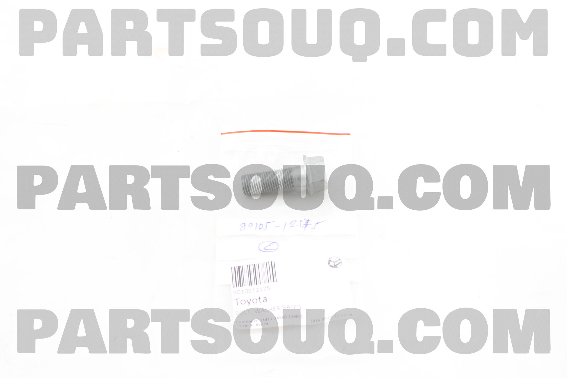 BOLT, HEXAGON(FOR FRONT DISC BRAKE CALIPER) 9010512175 | Toyota Parts ...