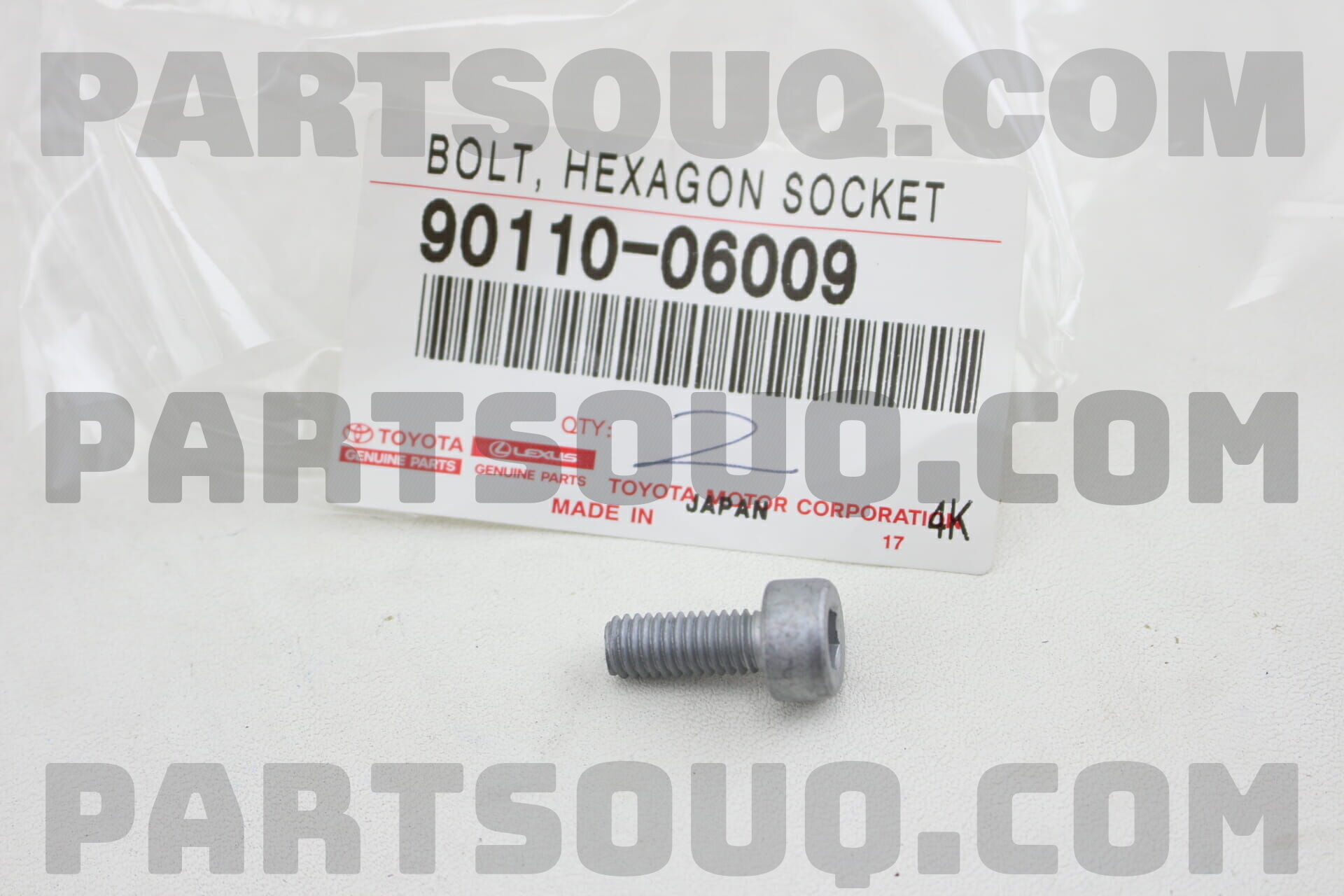 BOLT, HEXAGON SOCKET 9011006009 | Toyota Parts | PartSouq