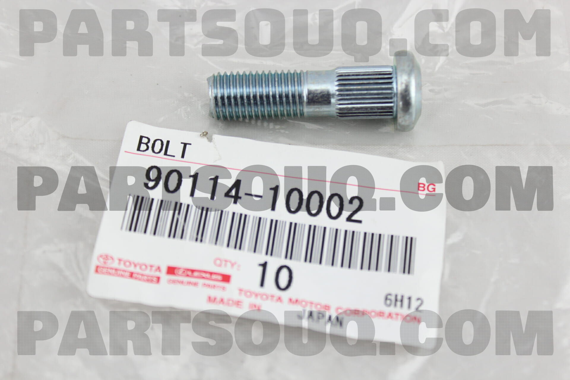 BOLT (FOR REAR AXLE BEARING CASE), RH/LH 9011410002 | Toyota Parts ...