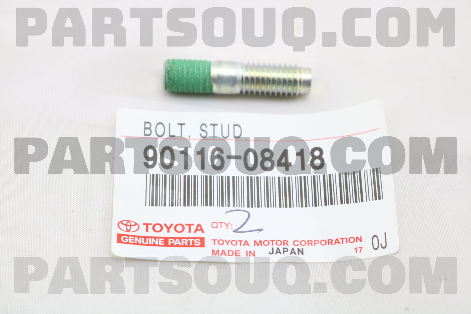 BOLT, NO.1 (FOR REAR DIFFERENTIAL CARRIER SET) 9011608418 | Toyota ...