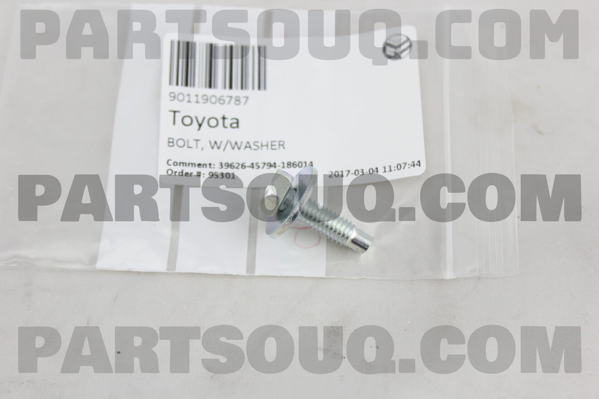 BOLT, W/WASHER 9011906787 | Toyota Parts | PartSouq