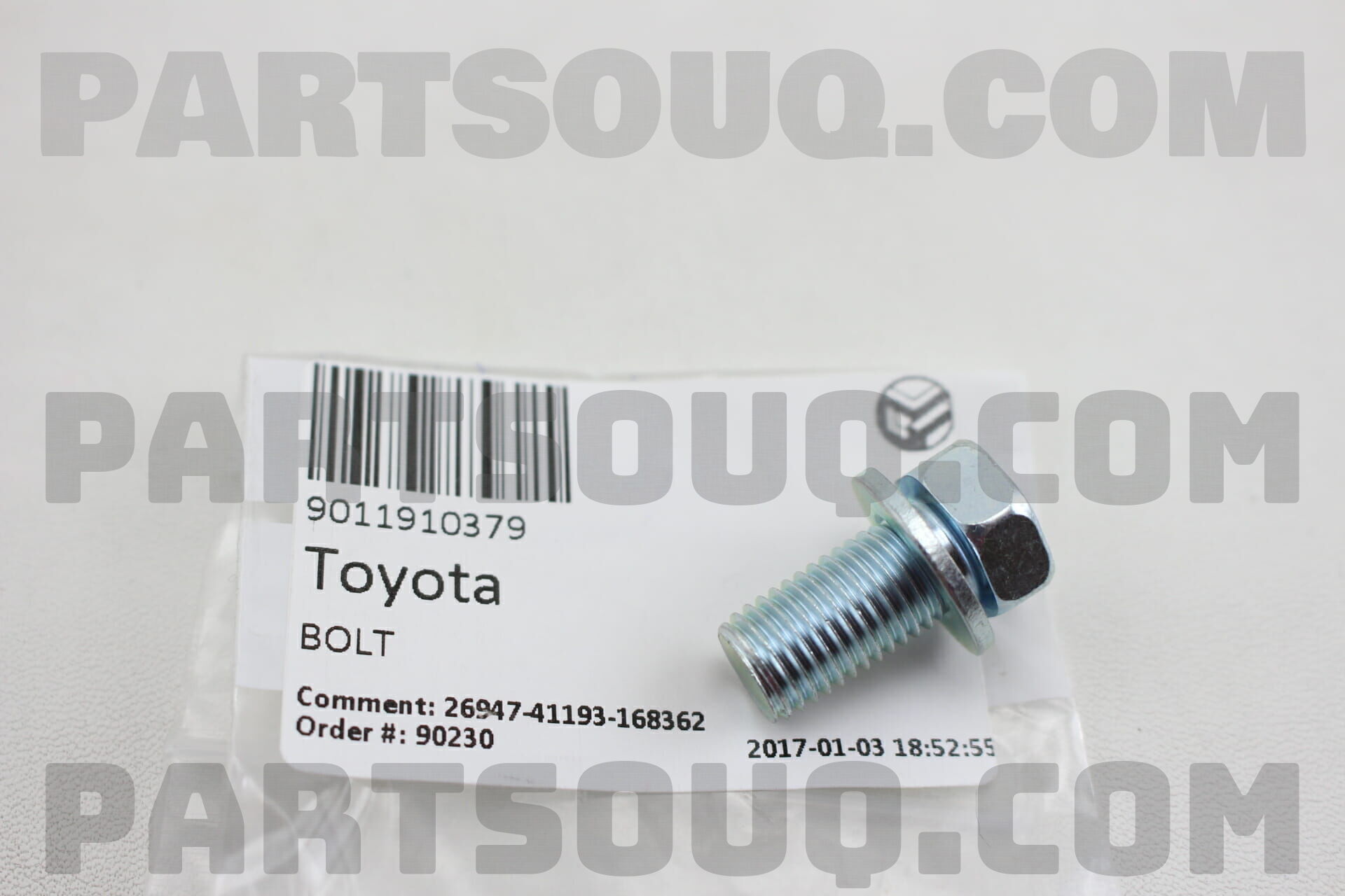 BOLT, HEXAGON(FOR REAR CALIPER) 9011910379 | Toyota Parts | PartSouq