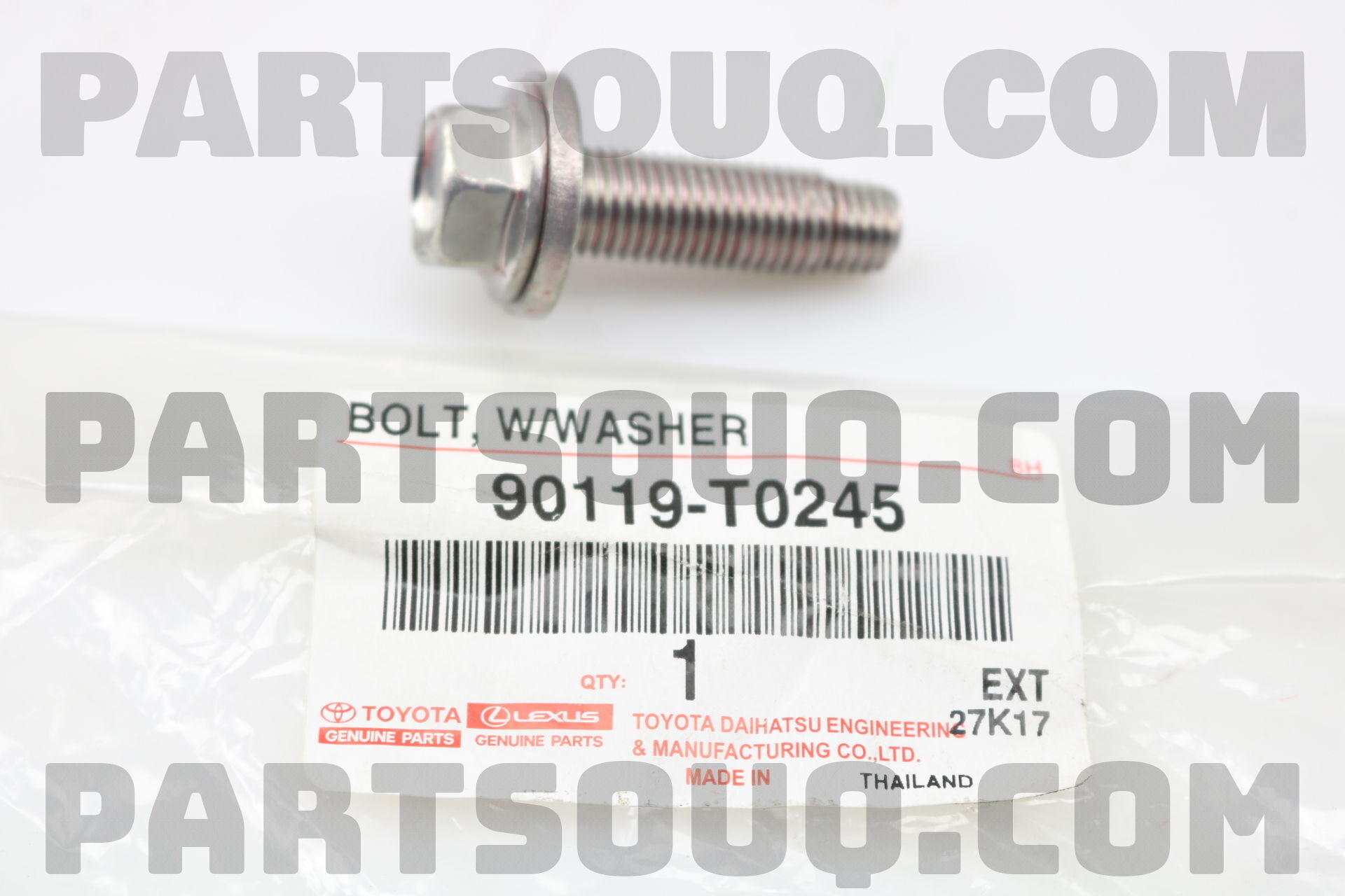 BOLT, W/WASHER 90119T0245 | Toyota Parts | PartSouq