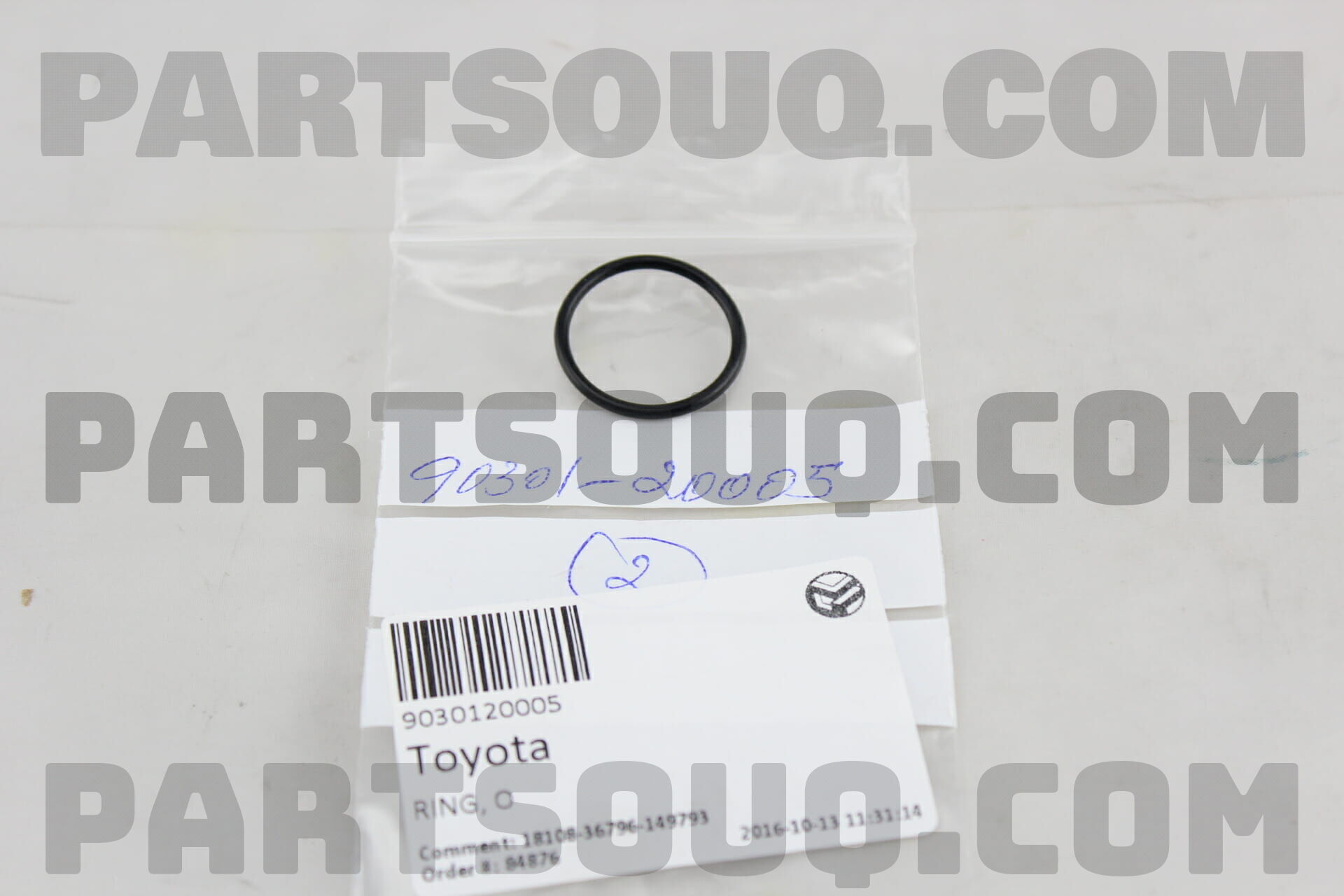 RING, O (FOR DIFFERENTIAL LOCK SHAFT RETAINER) 9030120005 | Toyota ...