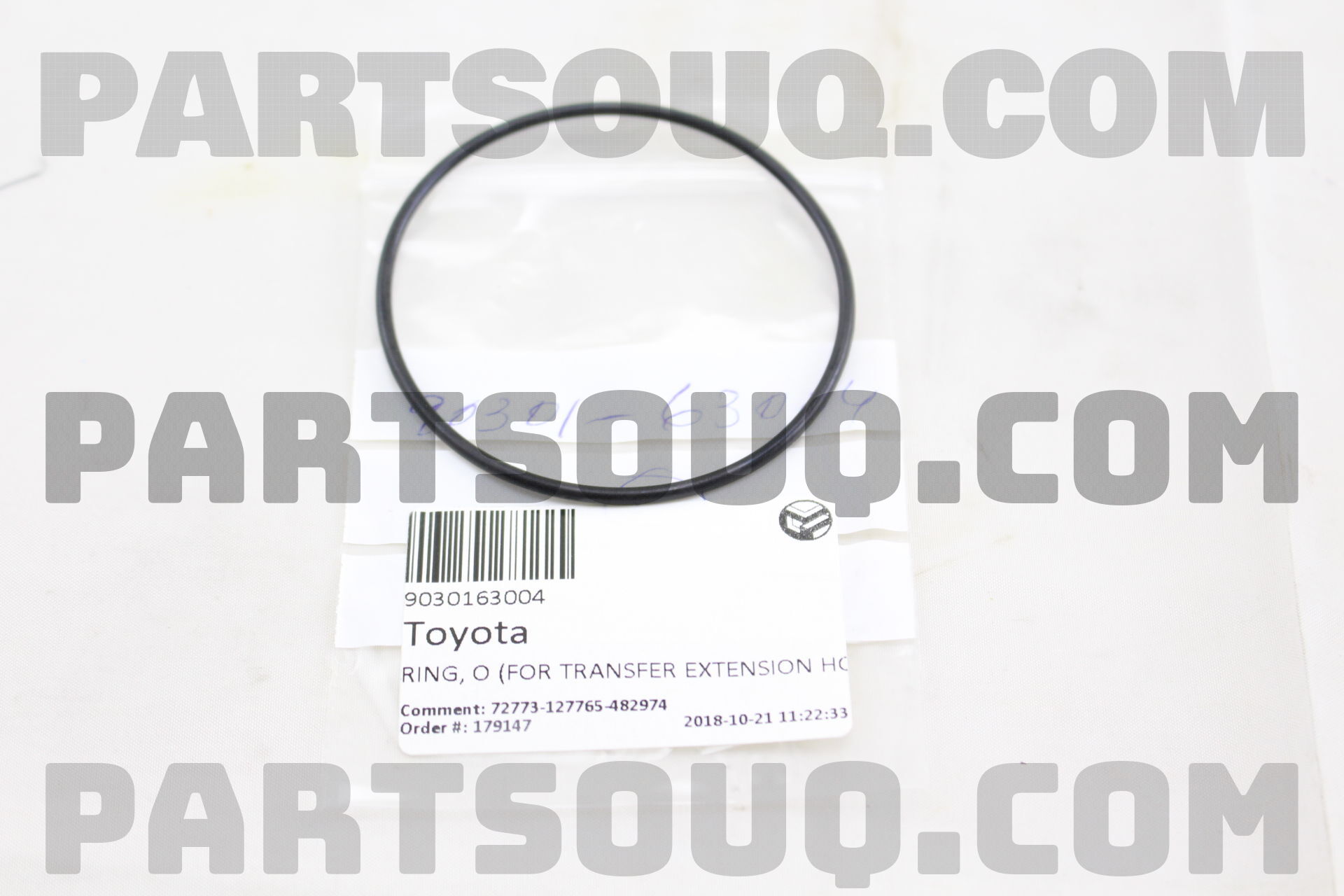 RING, O (FOR TRANSFER EXTENSION HOUSING) 9030163004 | Toyota Parts ...