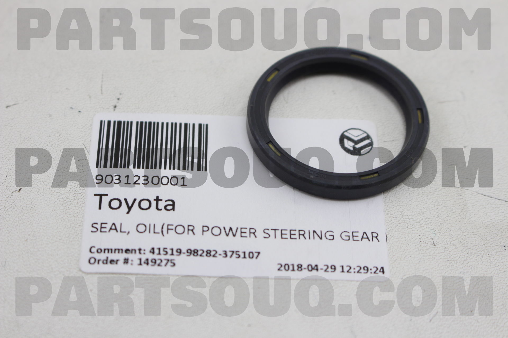 SEAL, OIL(FOR POWER STEERING GEAR HOUSING) 9031230001 | Toyota Parts ...