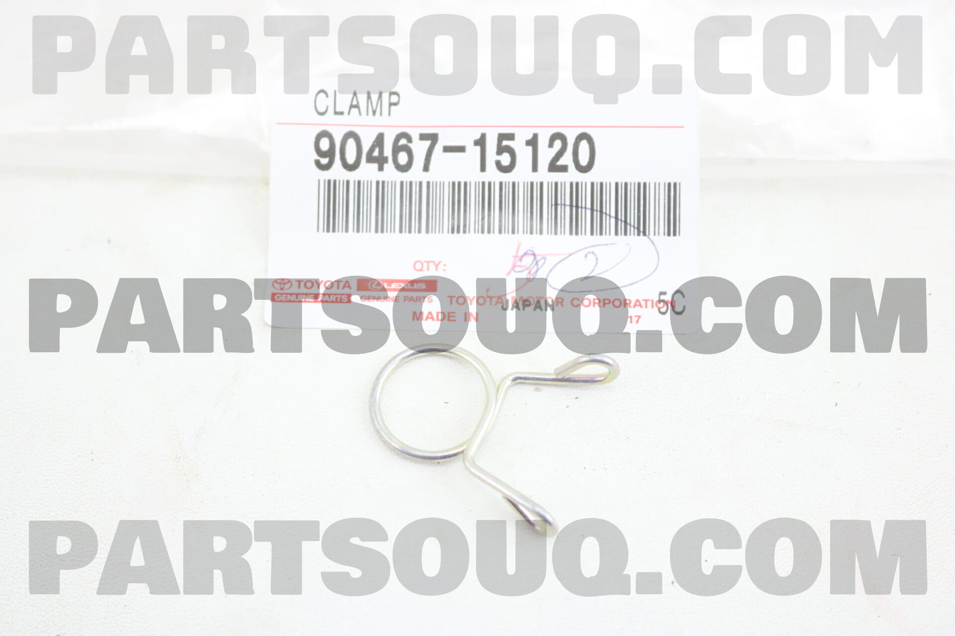 CLAMP, HOSE(FOR MASTER CYLINDER BRIDGE HOSE) 9046715120 | Toyota Parts ...
