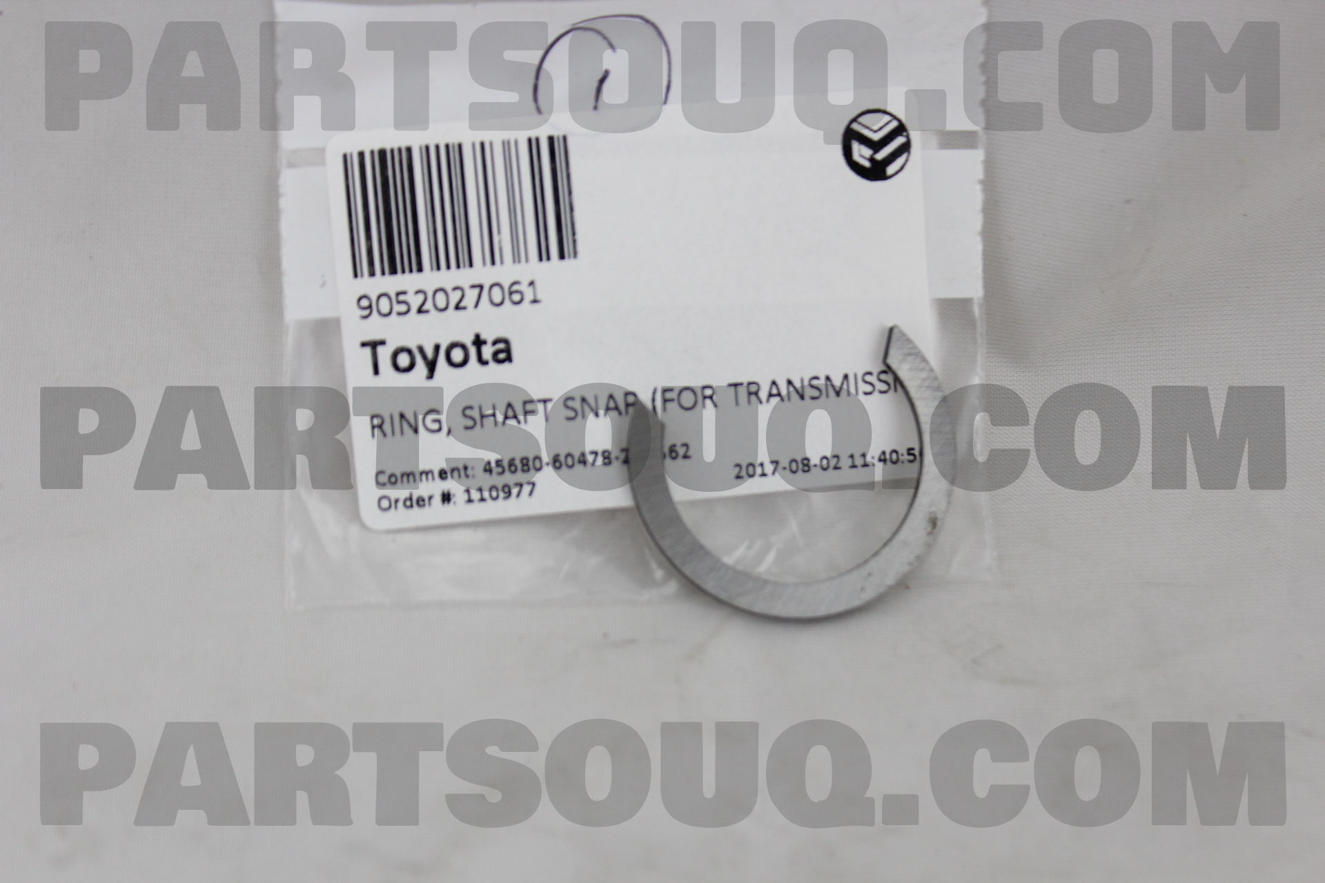RING, SHAFT SNAP (FOR TRANSMISSION CLUTCH HUB NO.3) 9052027061 | Toyota ...
