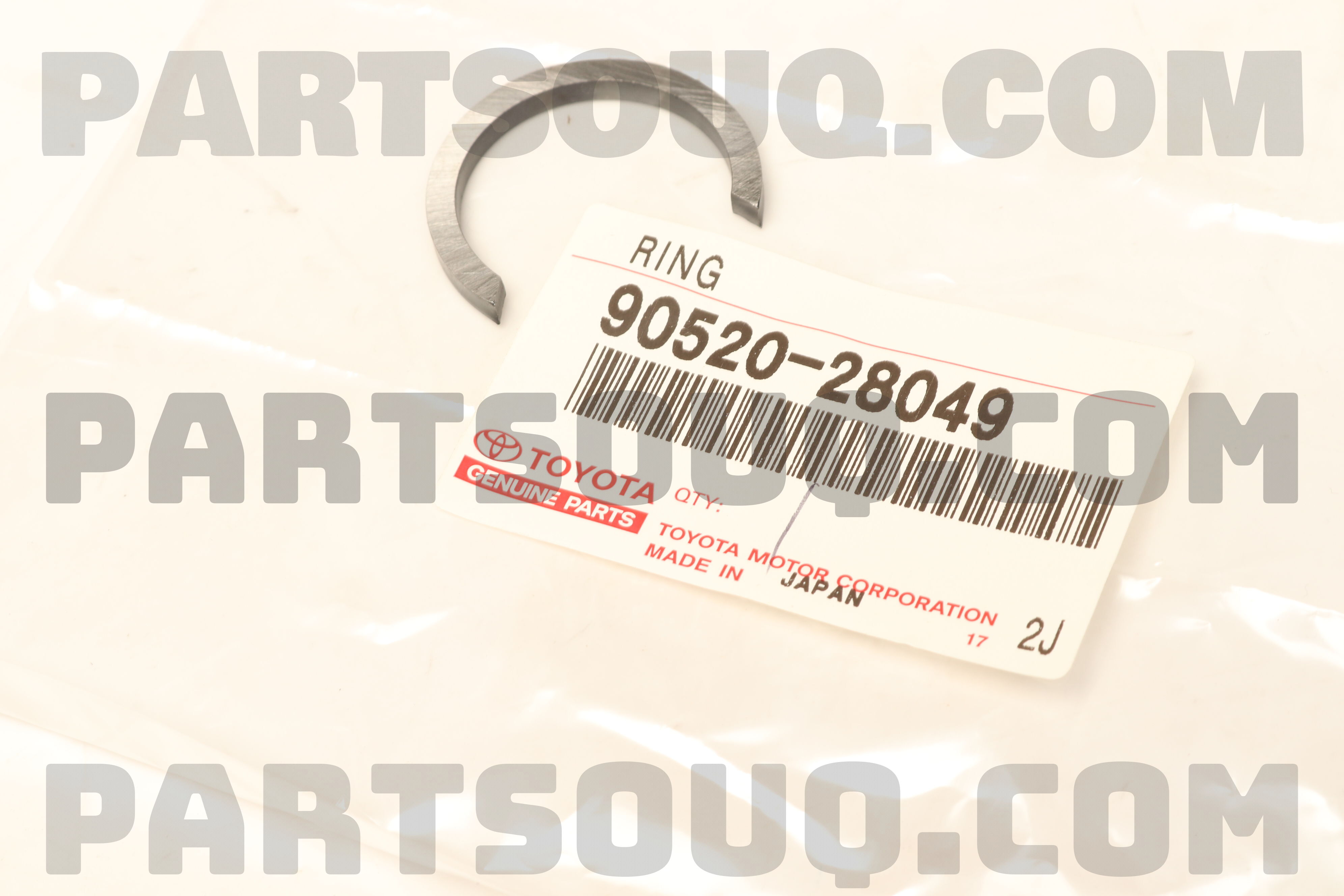 RING, SHAFT SNAP (FOR OUTPUT SHAFT BEARING) 9052028049 | Toyota Parts ...