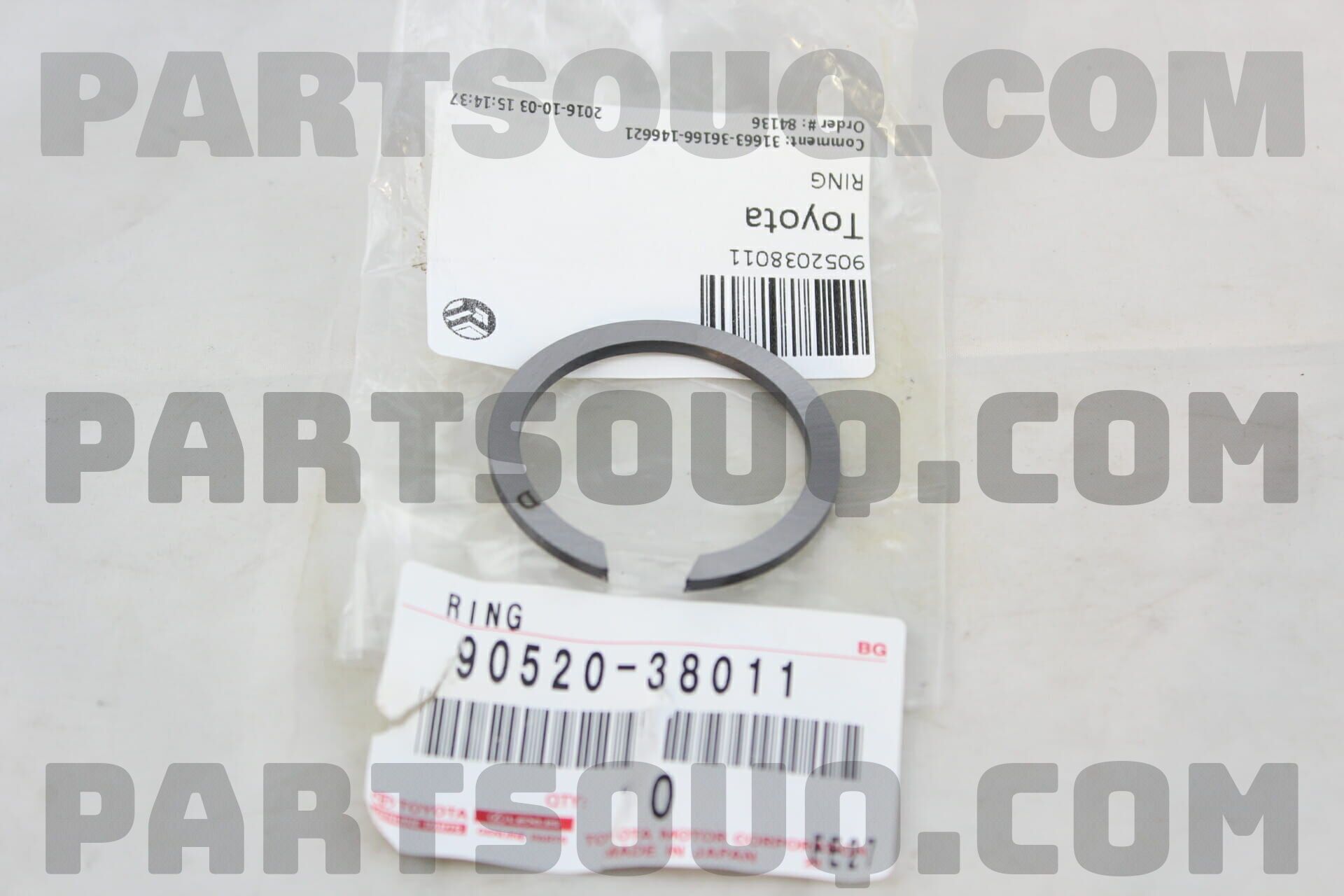 RING, SHAFT SNAP (FOR BEARING) 9052038011 | Toyota Parts | PartSouq