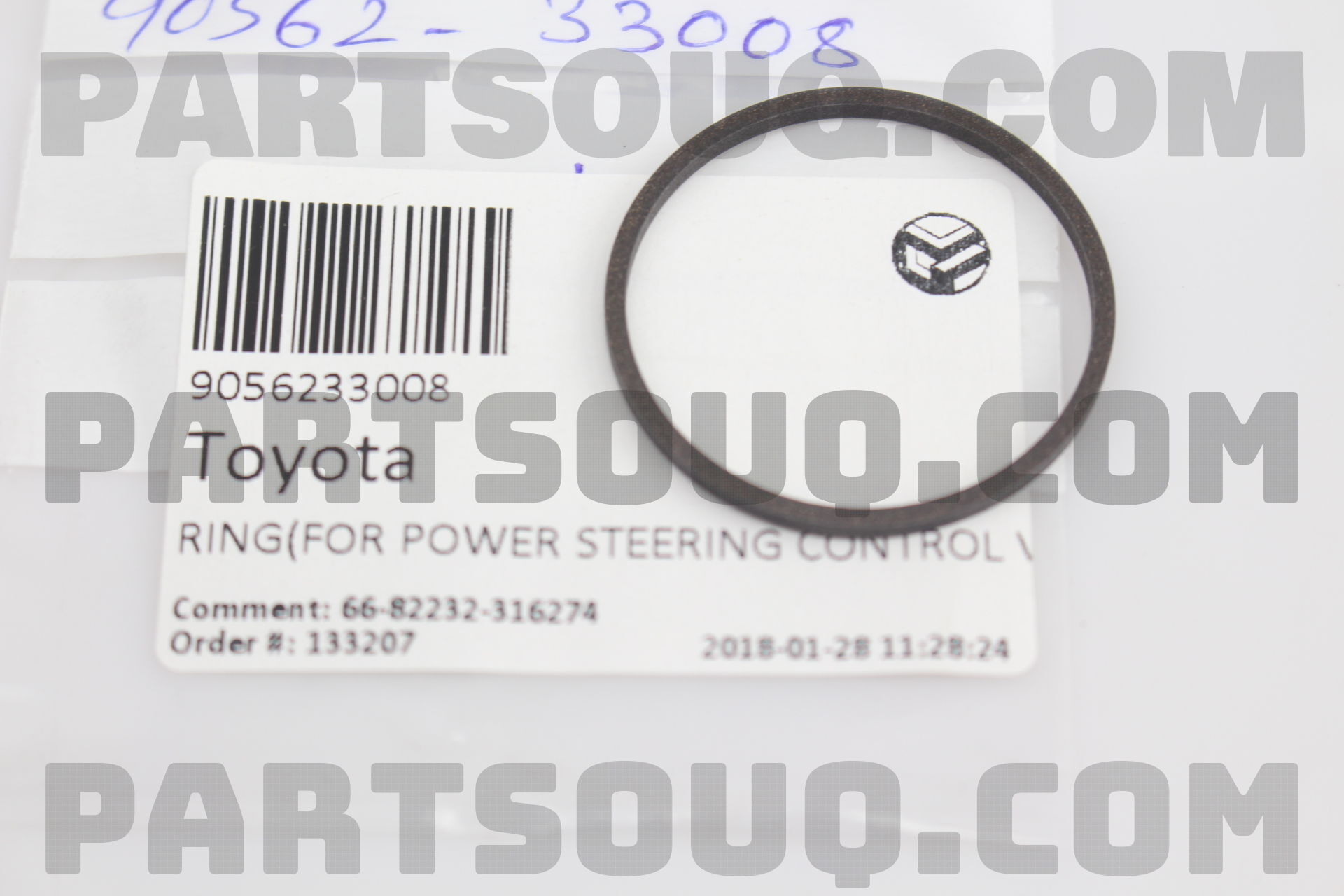 RING(FOR POWER STEERING CONTROL VALVE) 9056233008 | Toyota Parts | PartSouq