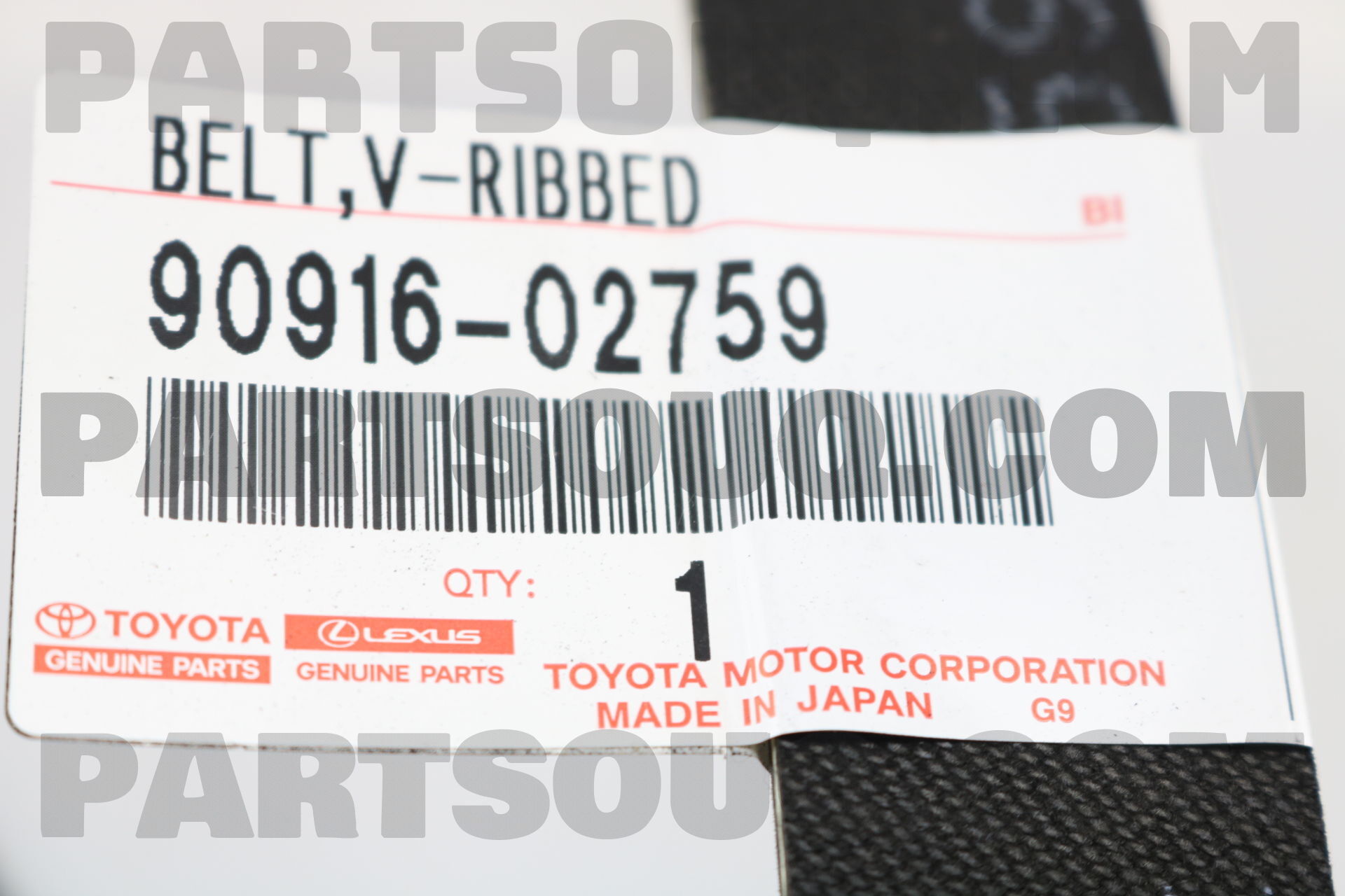 BELT V-RIBBED 9091602759 | Toyota Parts | PartSouq