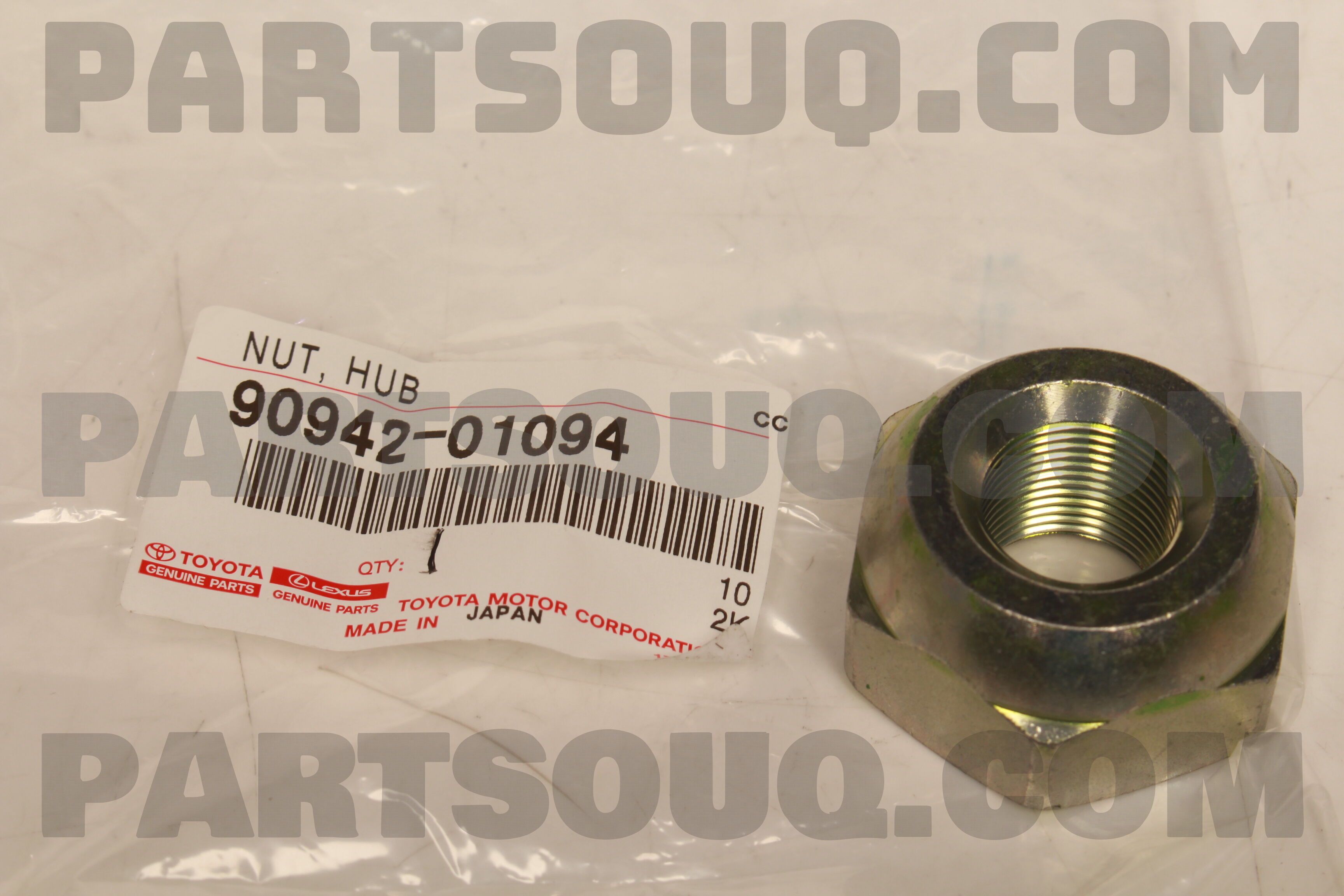 NUT, HUB (FOR AXLE) 9094201094 | Toyota Parts | PartSouq
