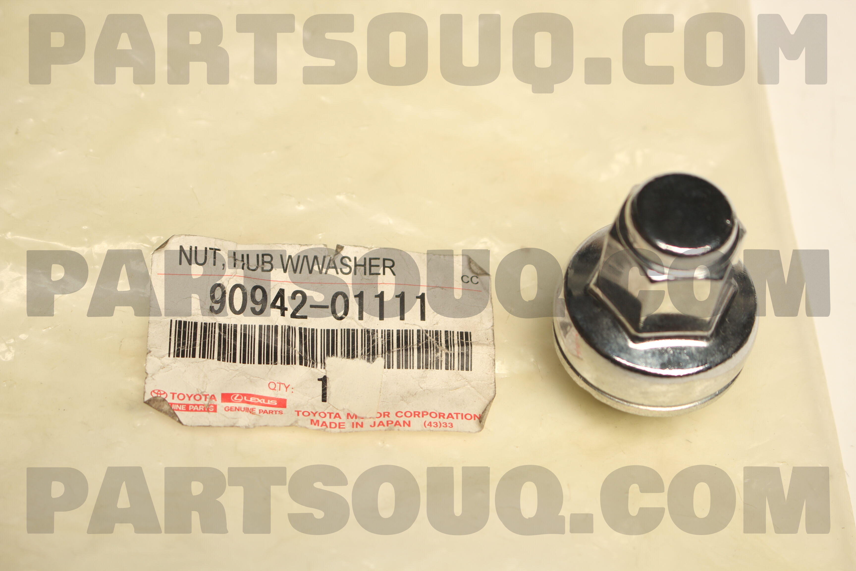 NUT, HUB (FOR AXLE) 9094201111 | Toyota Parts | PartSouq