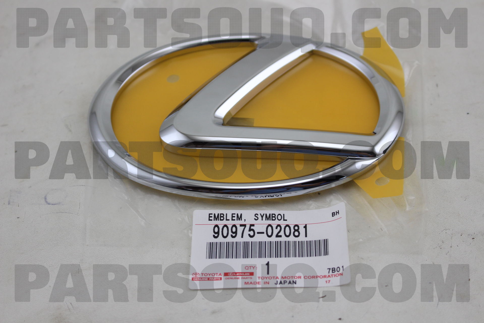EMBLEM, RADIATOR GRILLE (OR FRONT PANEL) 9097502081 | Toyota Parts ...