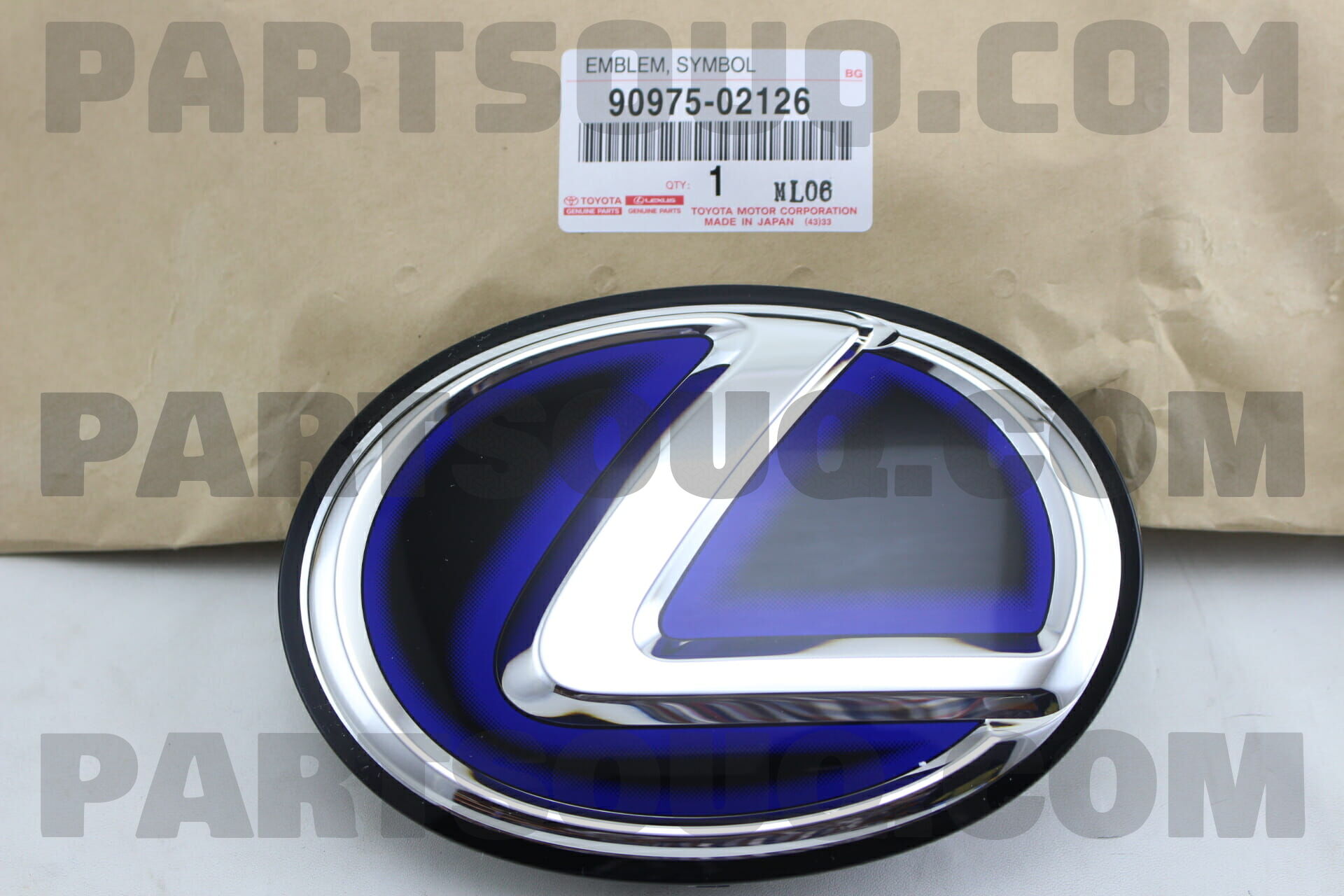 EMBLEM, RADIATOR GRILLE (OR FRONT PANEL) 9097502126 | Toyota Parts ...