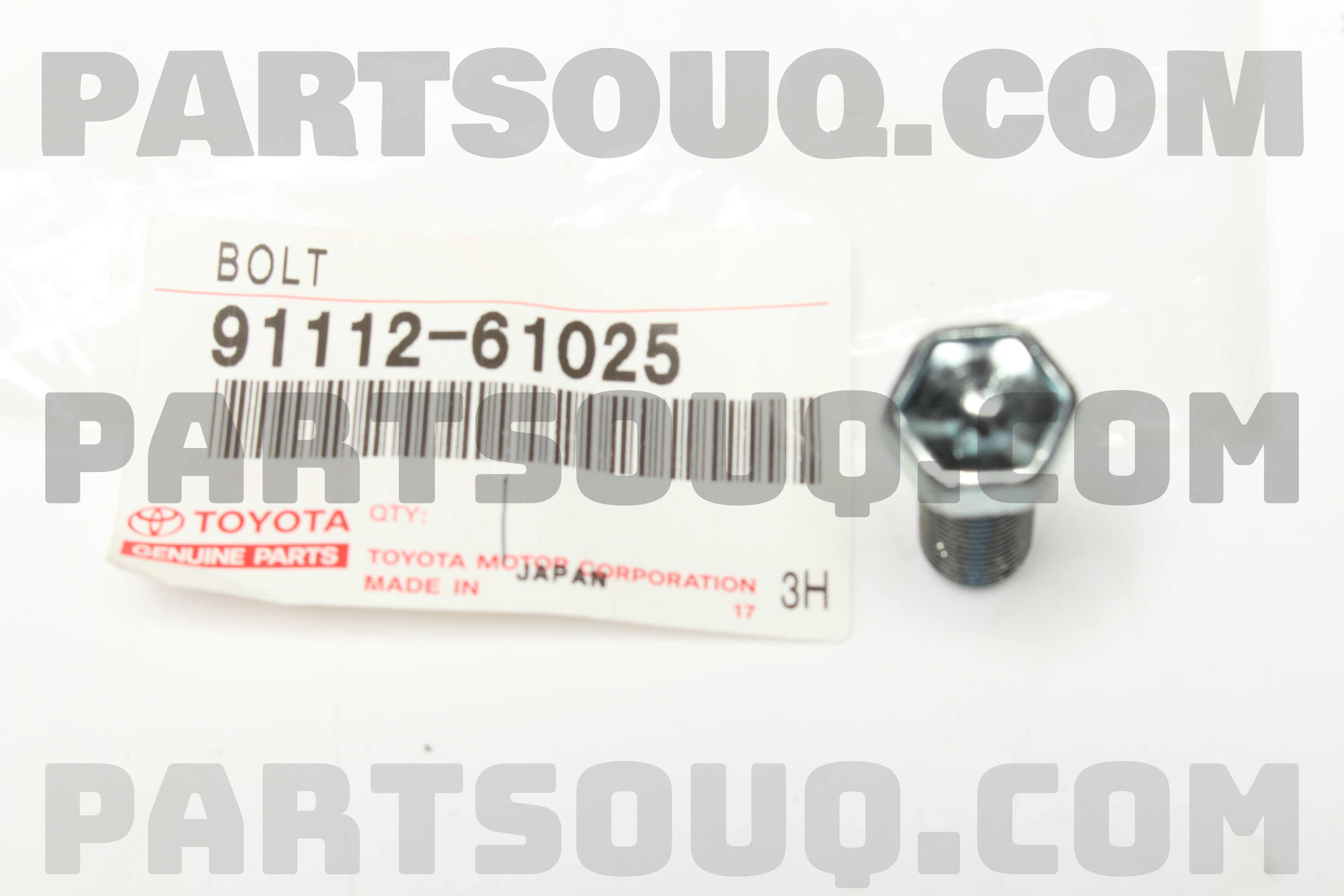 BOLT(FOR CLUTCH PEDAL STOPPER) 9111261025 | Toyota Parts | PartSouq