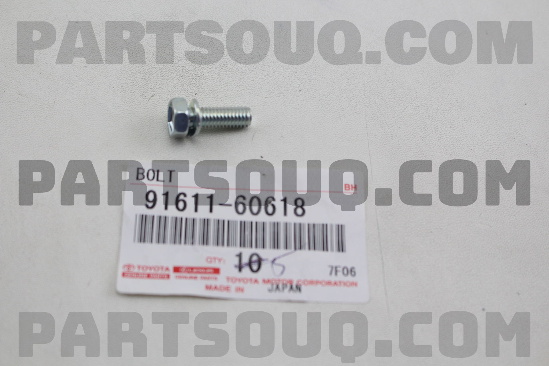 BOLT(FOR OIL RECEIVER PIPE) 9161160618 | Toyota Parts | PartSouq