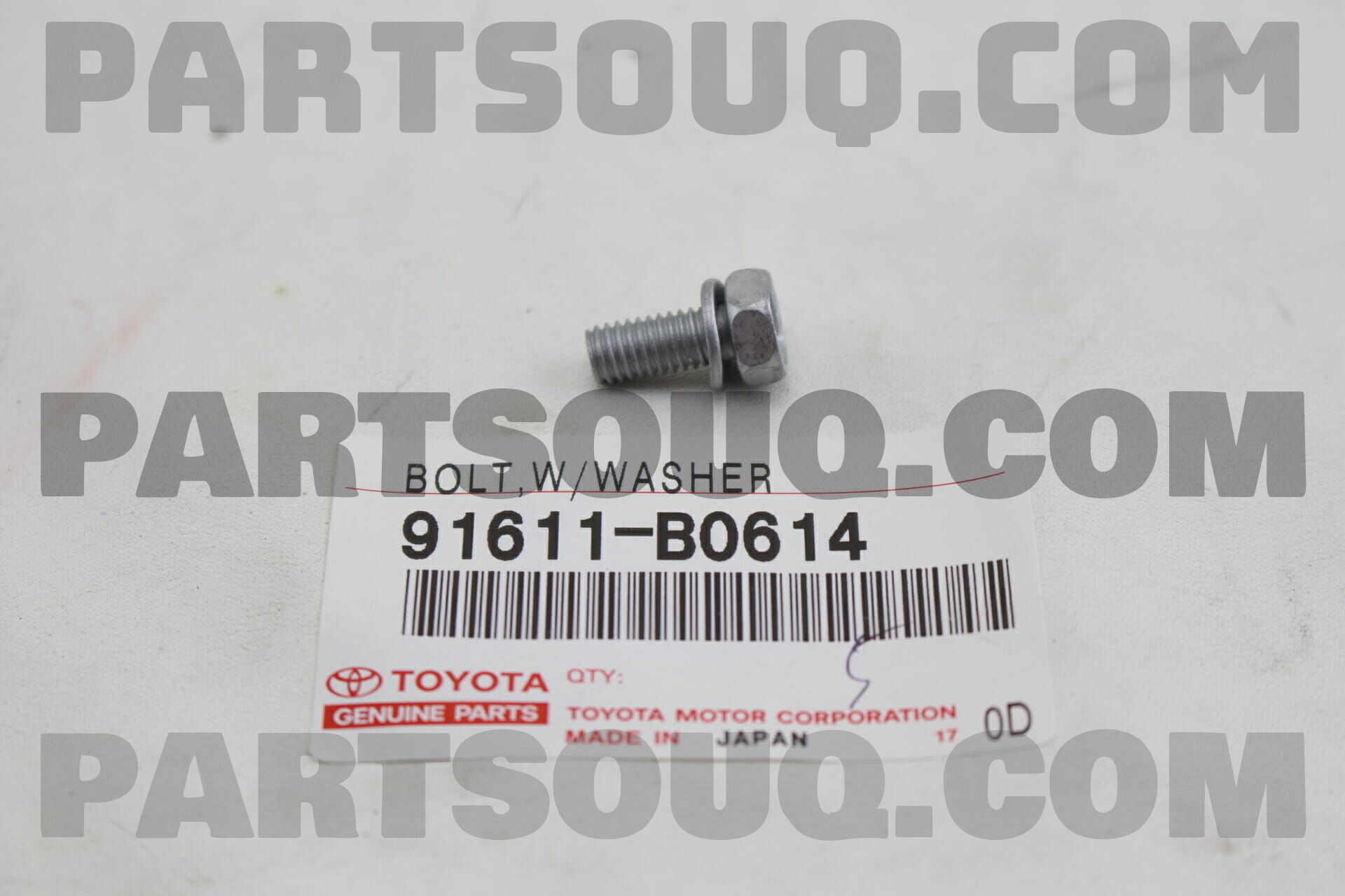 BOLT (FOR REAR DIFFERENTIAL BREATHER PLUG OIL DEFLECTOR) 91611B0614 ...