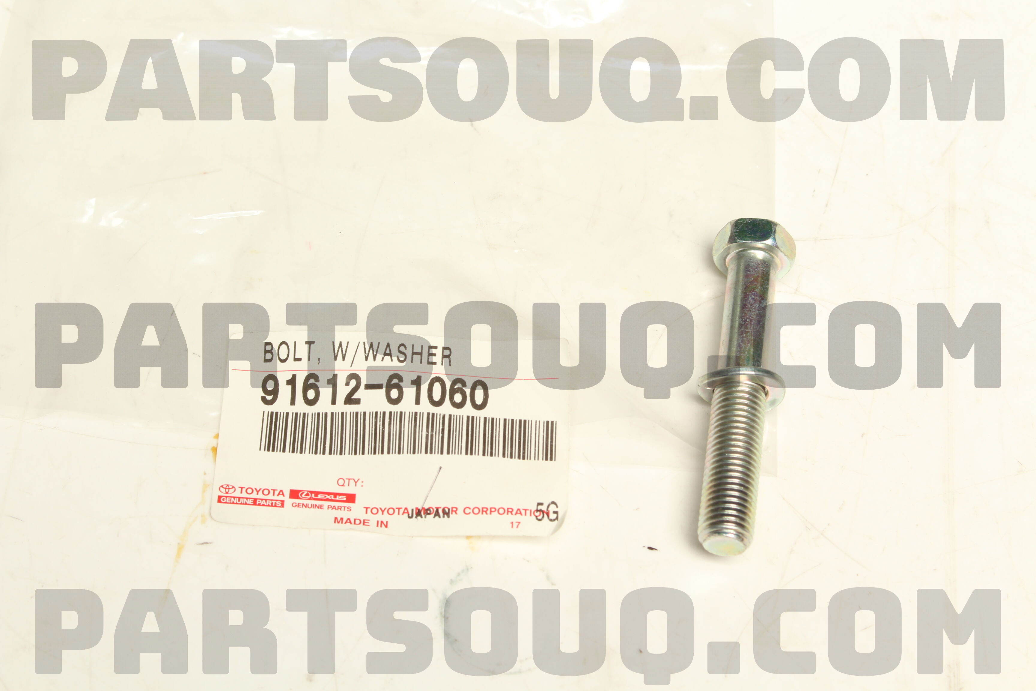 BOLT, W/WASHER 9161261060 | Toyota Parts | PartSouq