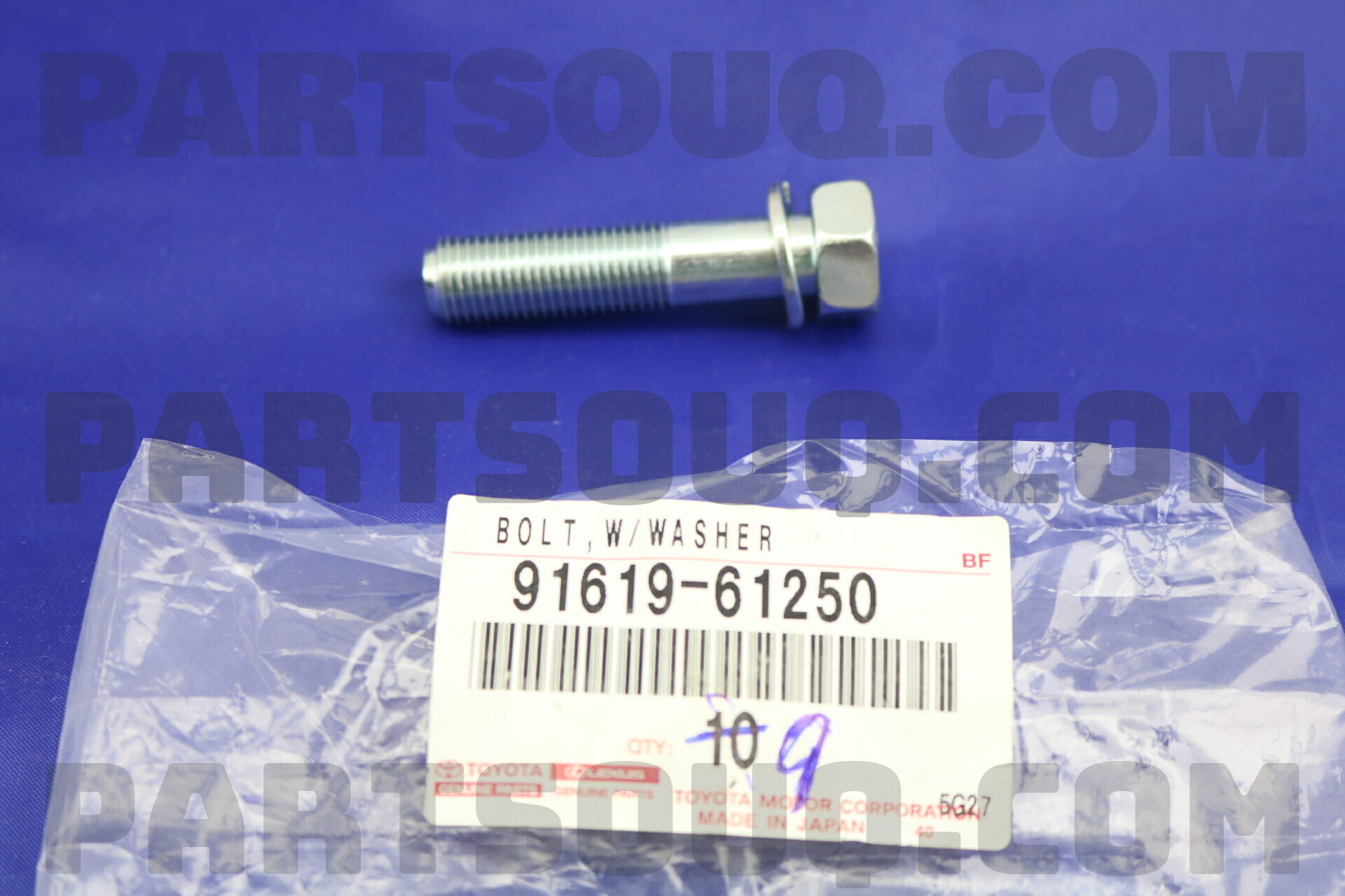 BOLT (FOR TRANSMISSION HOUSING & ENGINE SETTING) 9161961250 | Toyota ...