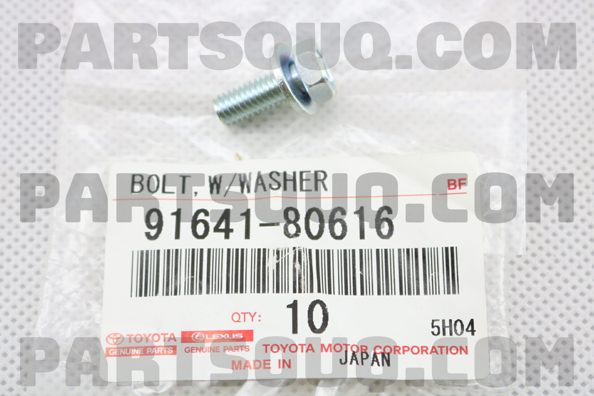 BOLT,W/WASHER 9164180616 | Toyota Parts | PartSouq