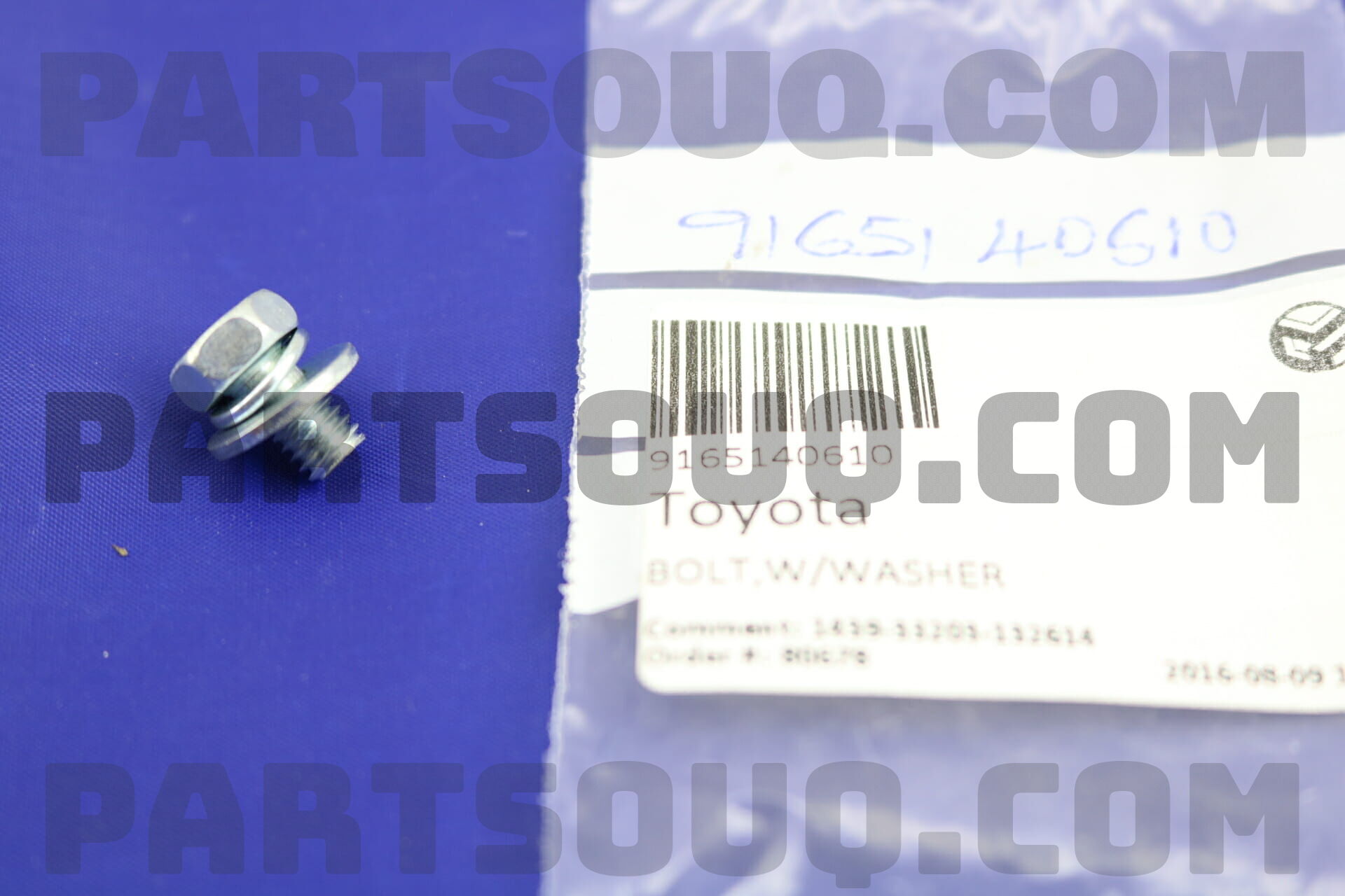 BOLT,W/WASHER 9165140610 | Toyota Parts | PartSouq