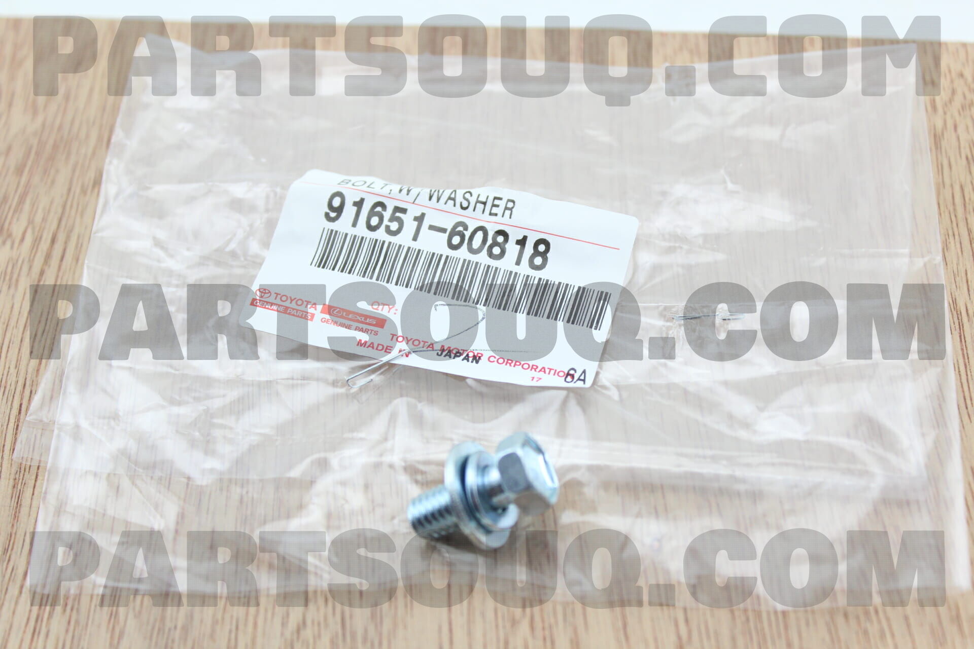 BOLT,W/WASHER 9165160818 | Toyota Parts | PartSouq
