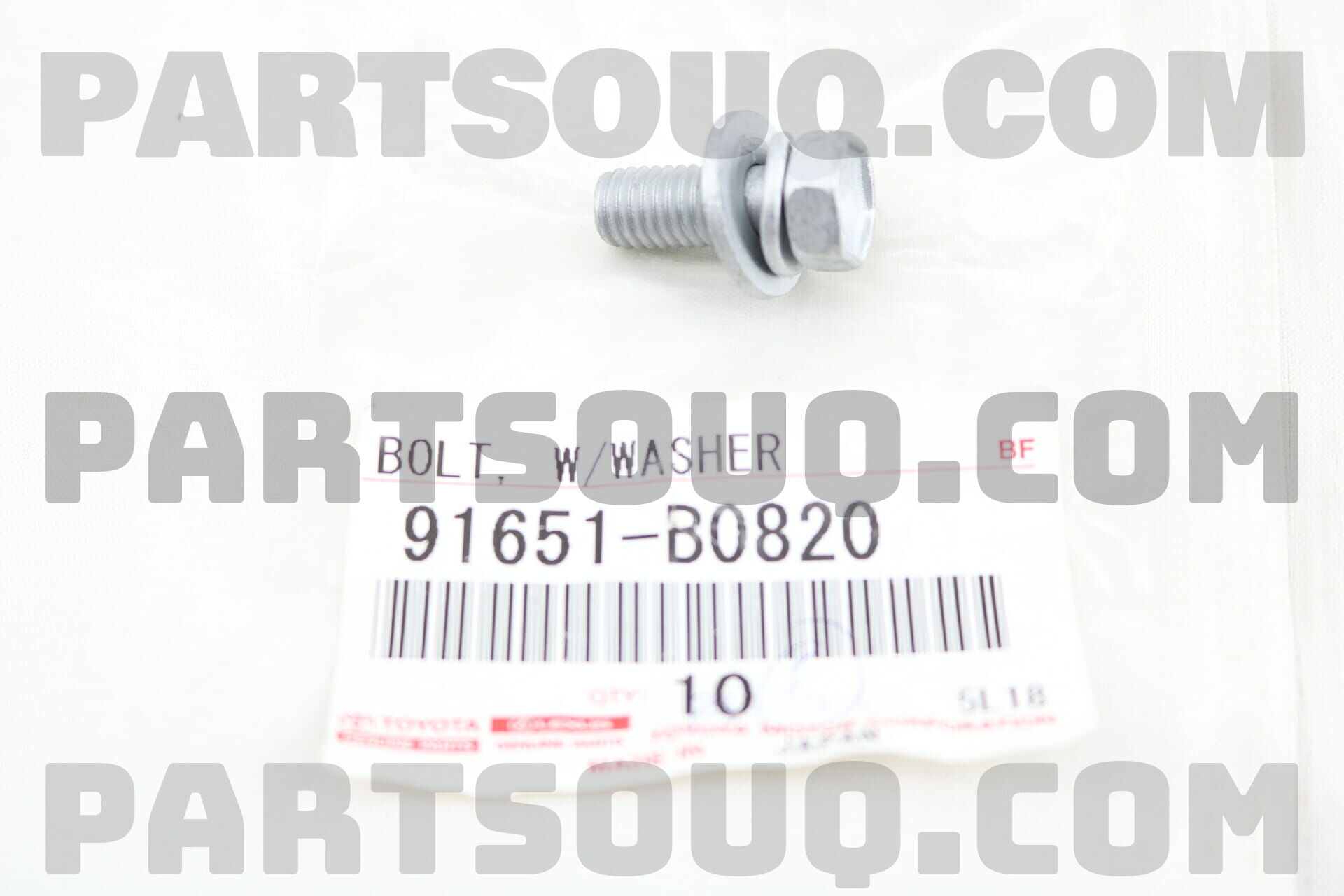 BOLT(FOR AUTOMATIC TRANSMISSION CASE PROTECTOR) 91651B0820 | Toyota ...