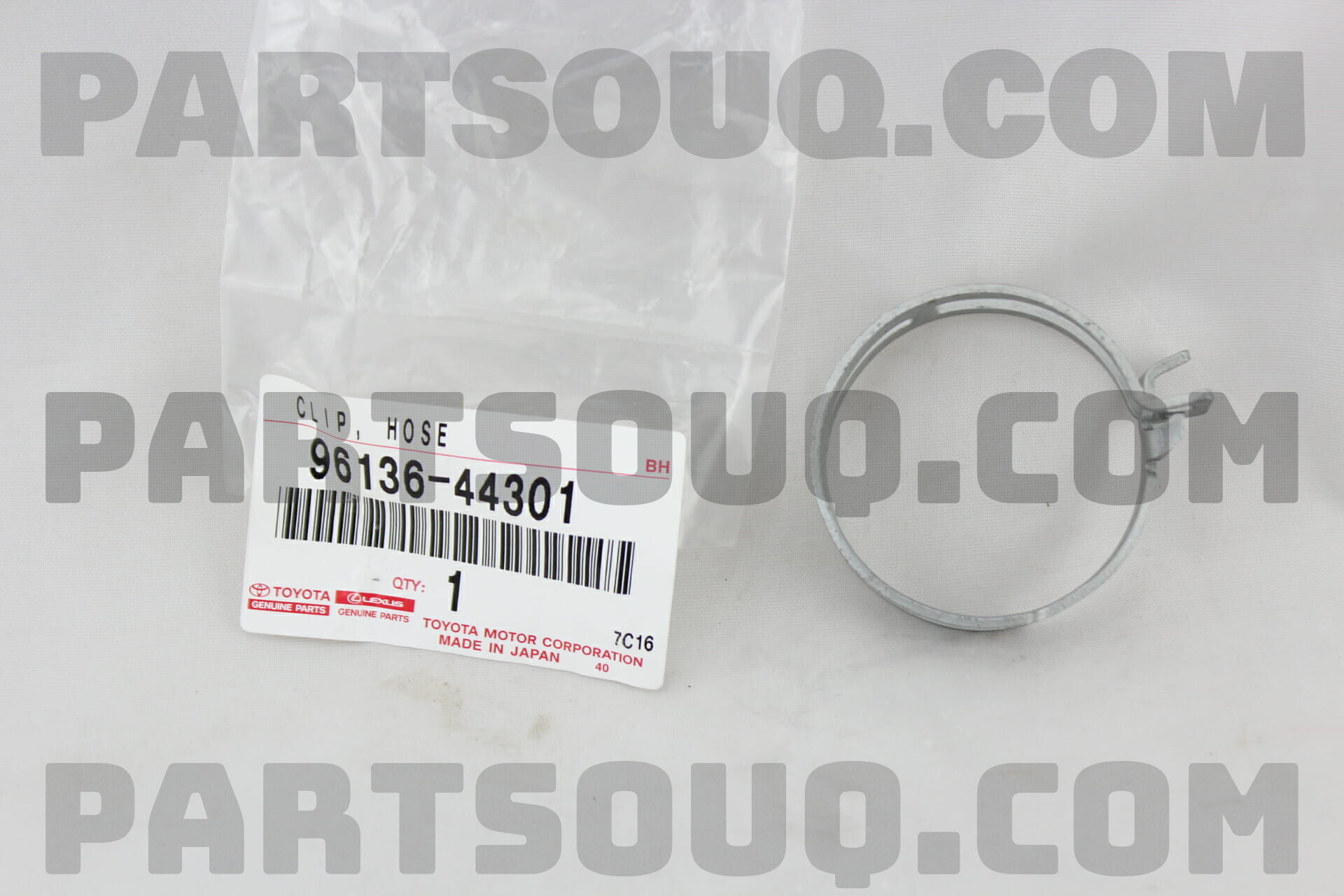 CLAMP OR CLIP, HOSE(FOR RADIATOR INLET) 9613644301 | Toyota Parts ...