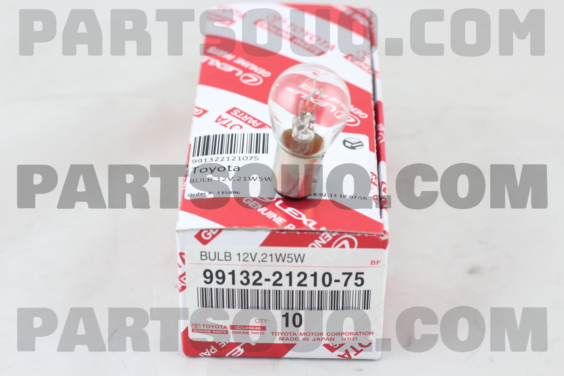 BULB (FOR FRONT TURN SIGNAL LAMP) 9913221210 | Toyota Parts | PartSouq