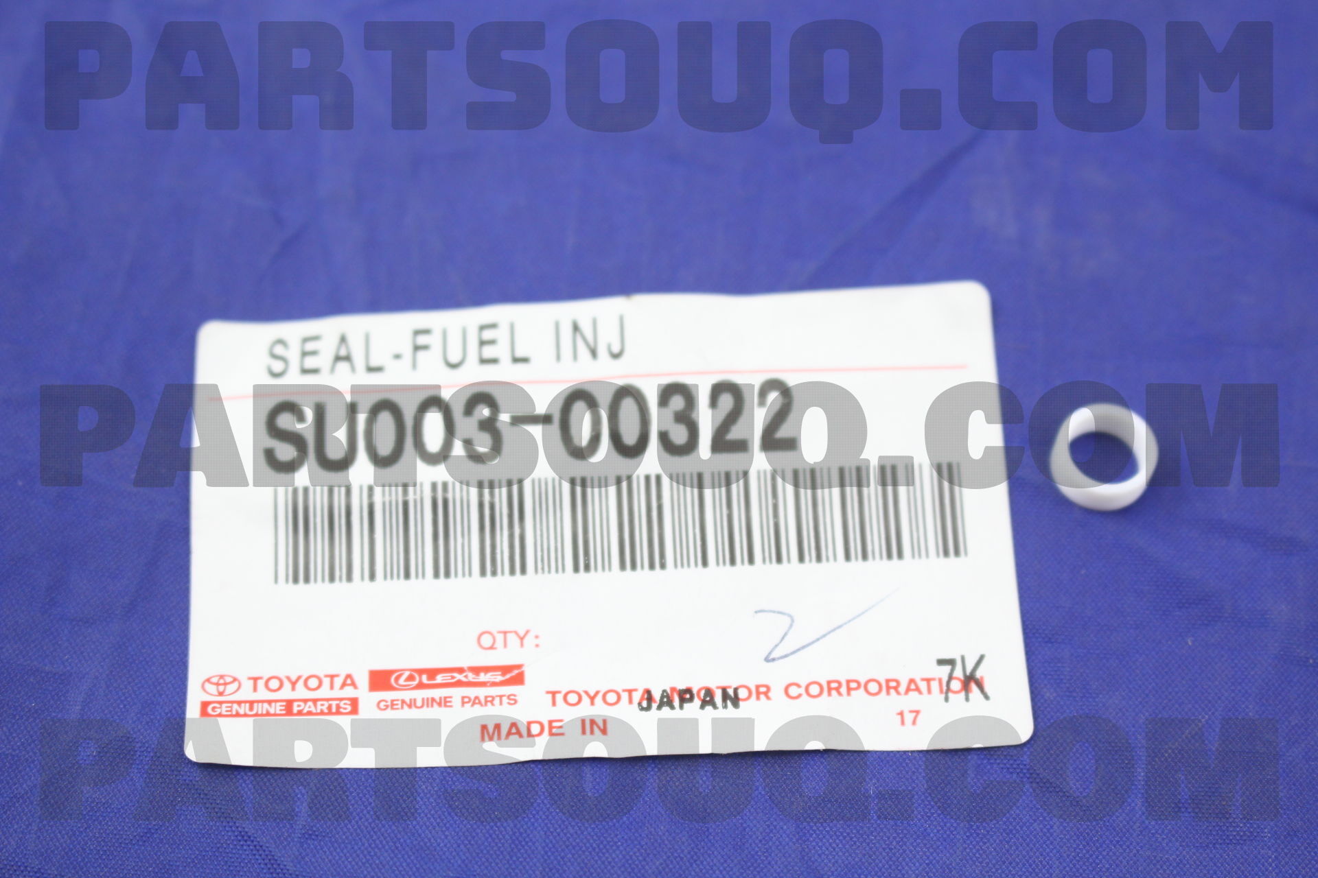 RING, O(FOR FUEL INJECTOR) SU00300322 | Toyota Parts | PartSouq