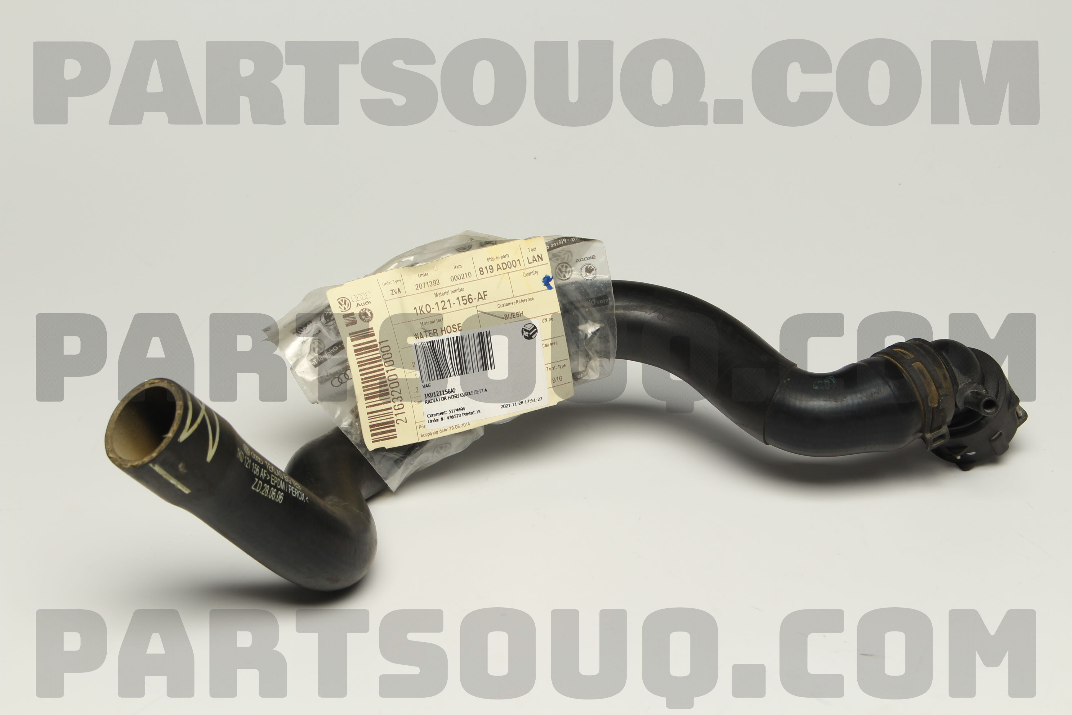 RADIATOR HOSE/A3/GOLF/JETTA 1K0121156AF | VAG Parts | PartSouq