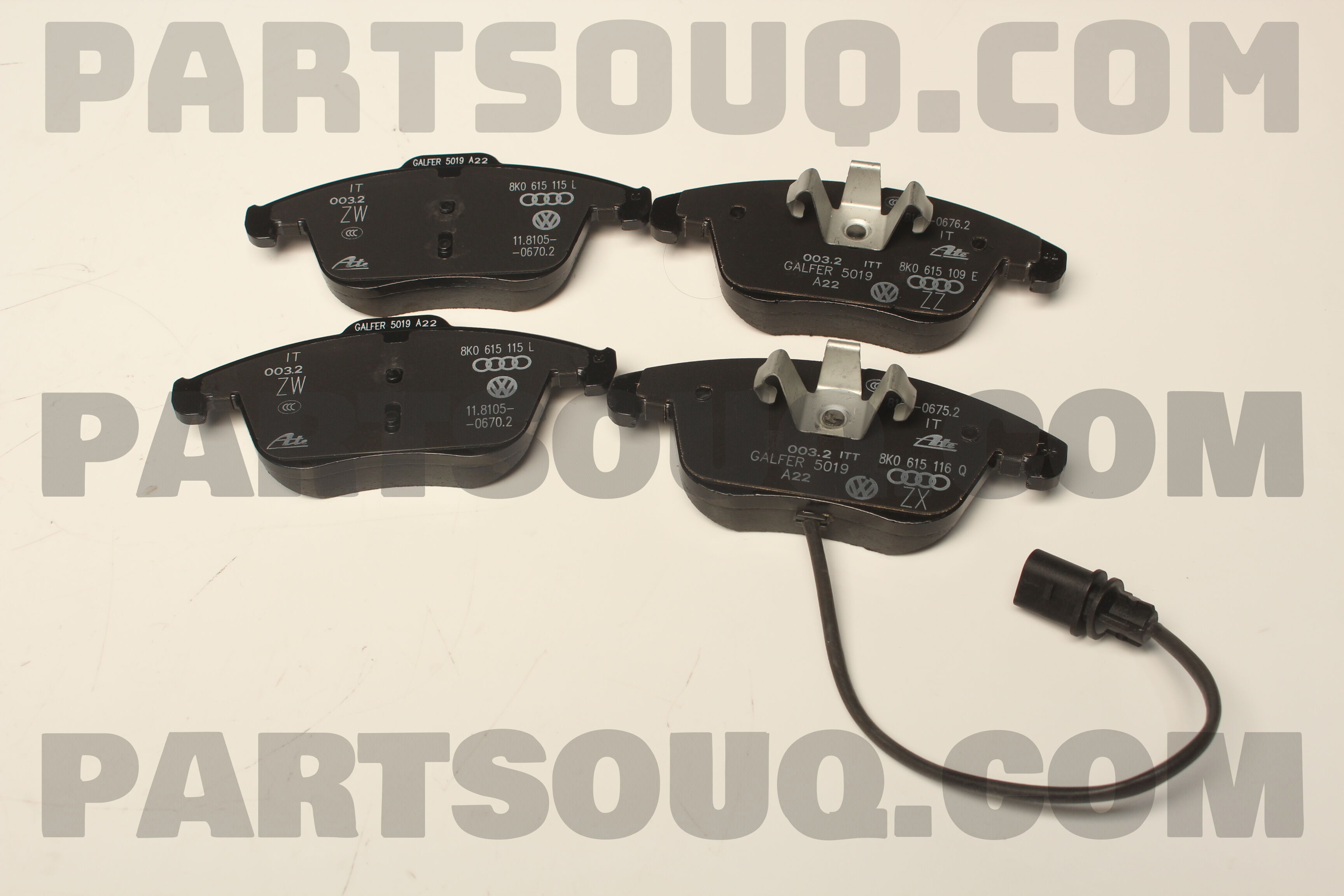 BRAKE PAD FRT-A5(8T3) 8K0698151P | VAG Parts | PartSouq