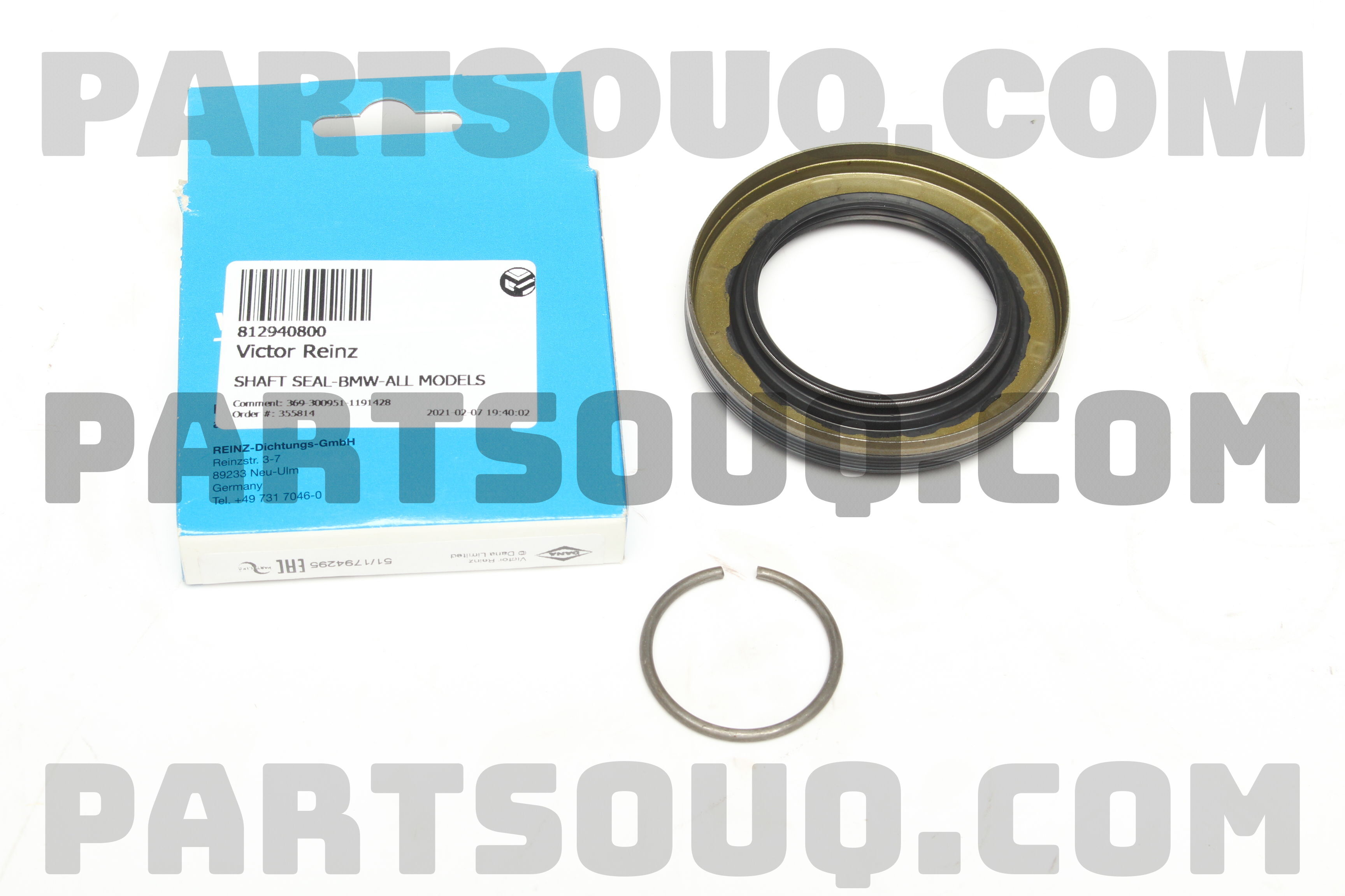 SHAFT SEAL-BMW-ALL MODELS 812940800 | Victor Reinz Parts | PartSouq